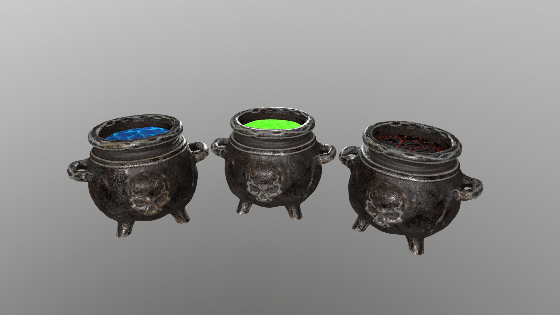 Cauldron Magic - 3D Model by tanchik