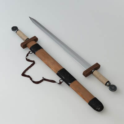 Wooden Sword - 3D Model by Tanmay pande