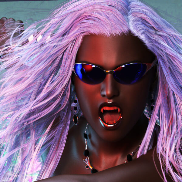 Brielle Unleashed 3D Render, Digital Art by tantographics