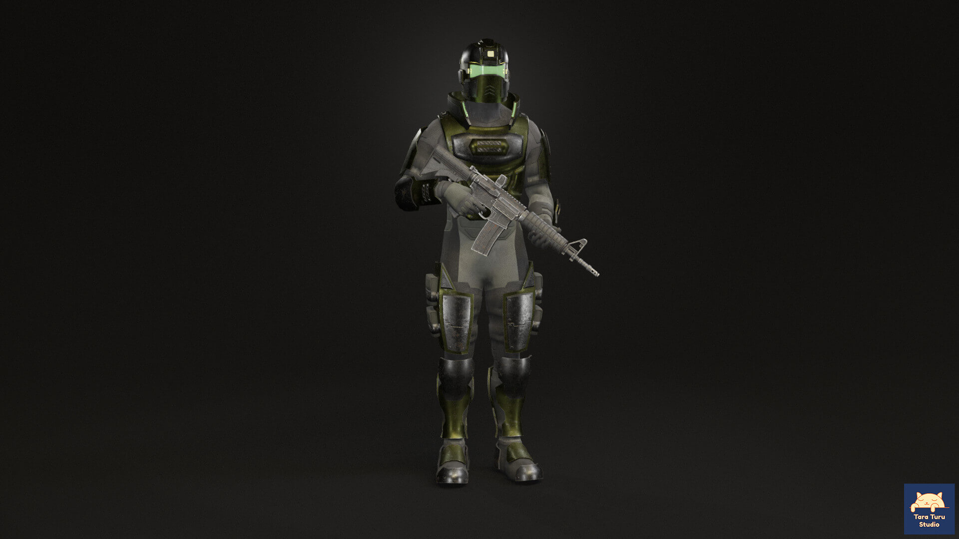 Guardian Soldier - Low Poly Character 3D Model by Tara Turu Studio