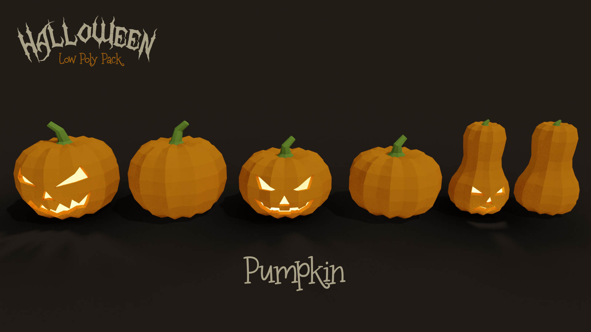 Halloween LowPoly Pack - 3D Model by Tarasov3D