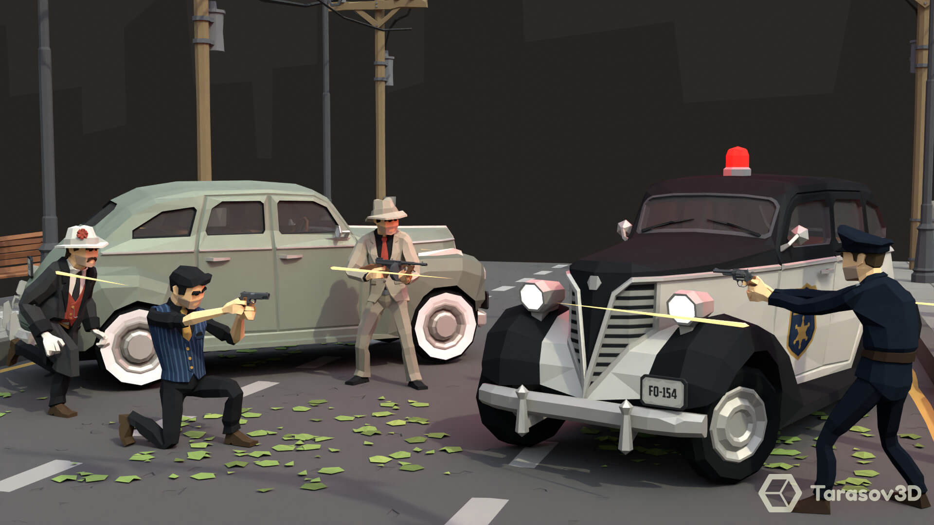 Mafia Low Poly Pack - 3D Model by Tarasov3D