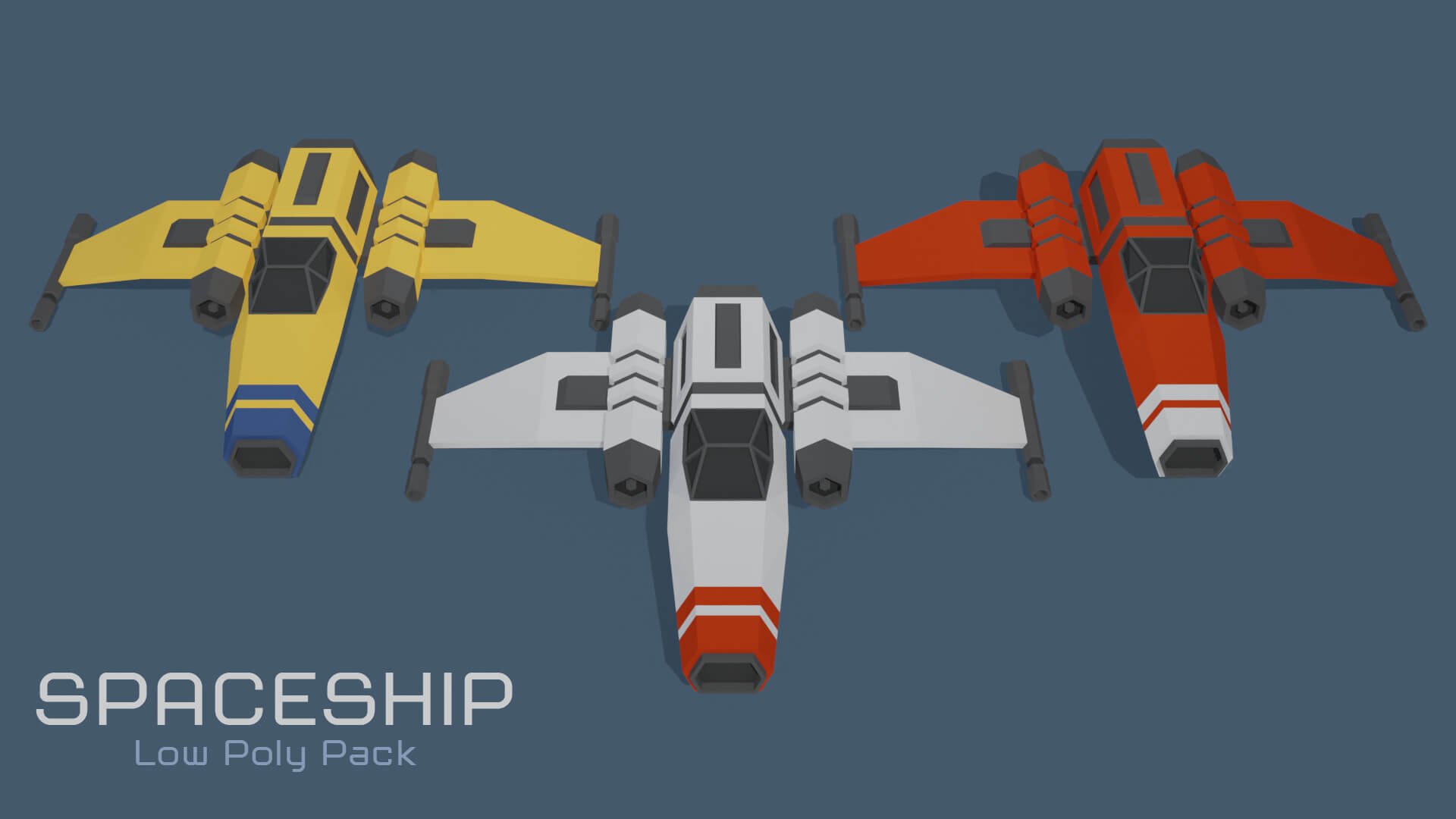 Spaceship LowPoly Pack - 3D Model by Tarasov3D