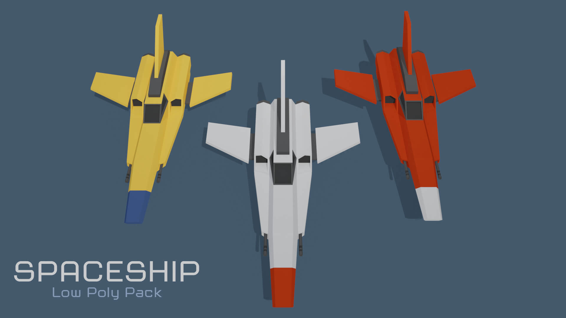 Spaceship LowPoly Pack - 3D Model by Tarasov3D