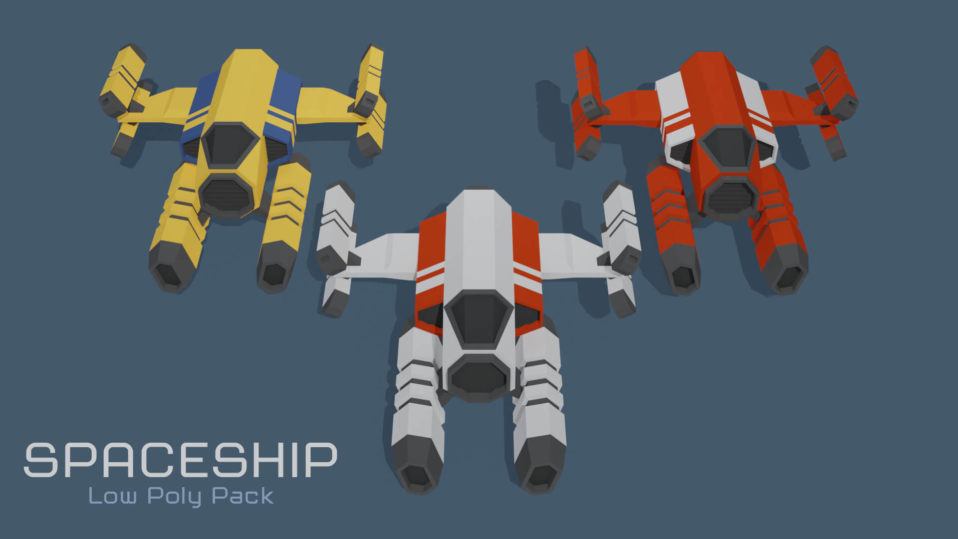 Spaceship LowPoly Pack - 3D Model by Tarasov3D