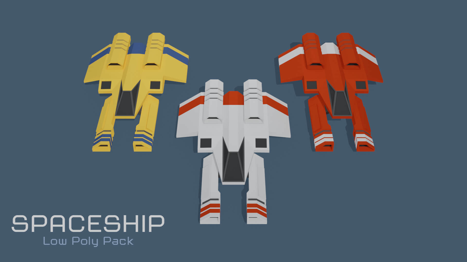 Spaceship LowPoly Pack - 3D Model by Tarasov3D