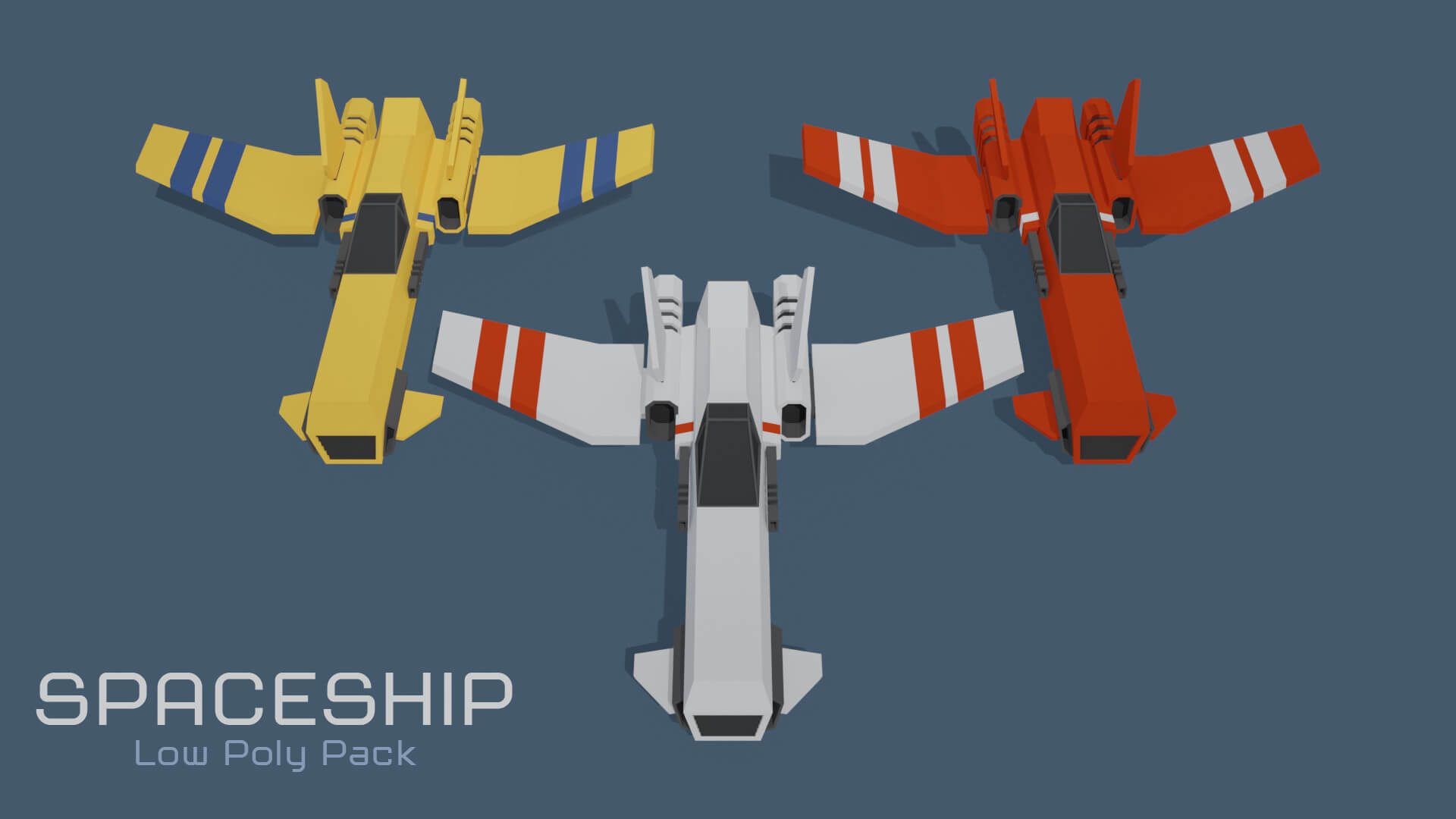 Spaceship LowPoly Pack - 3D Model by Tarasov3D