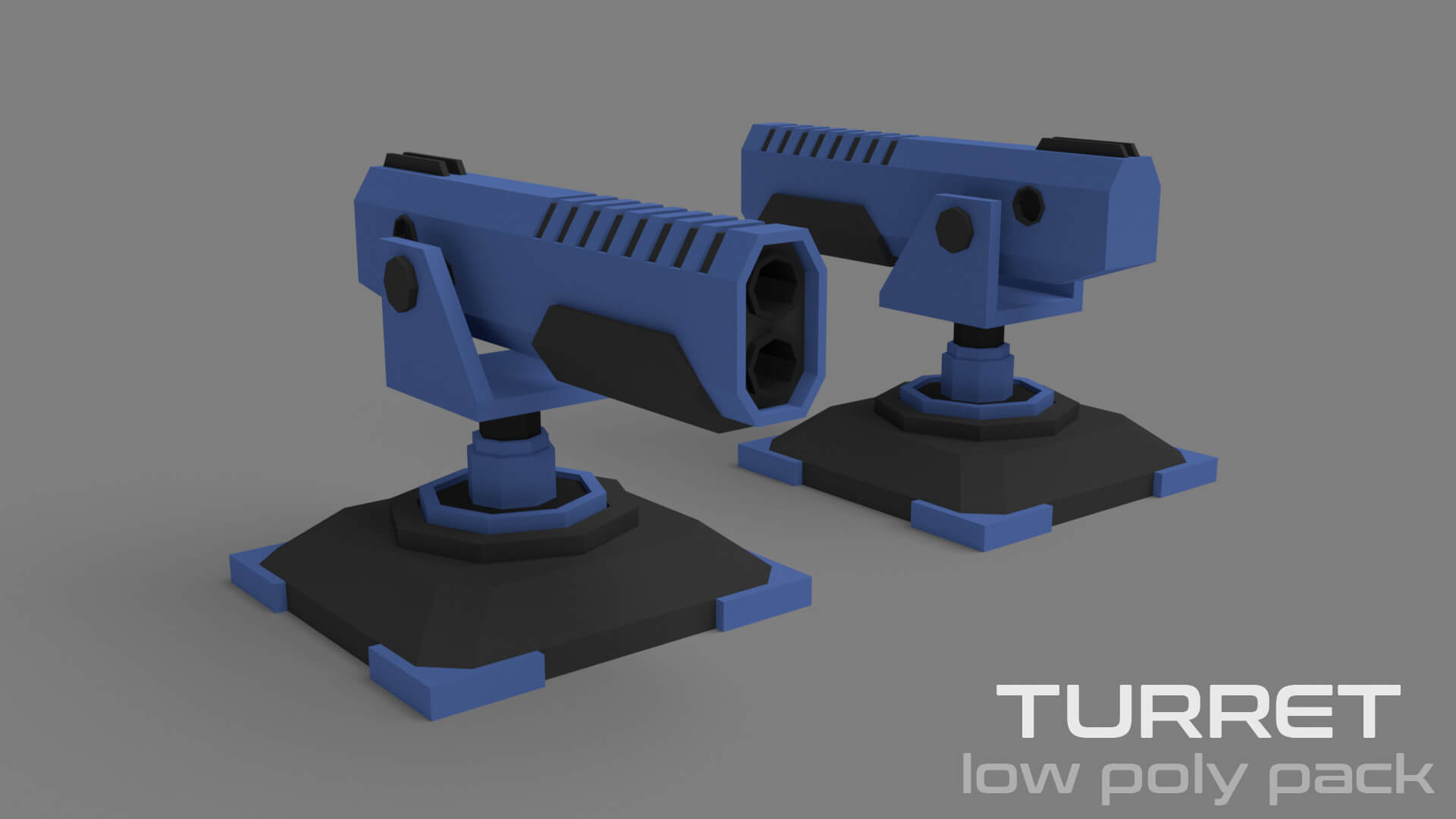 Turret LowPoly Pack - 3D Model by Tarasov3D