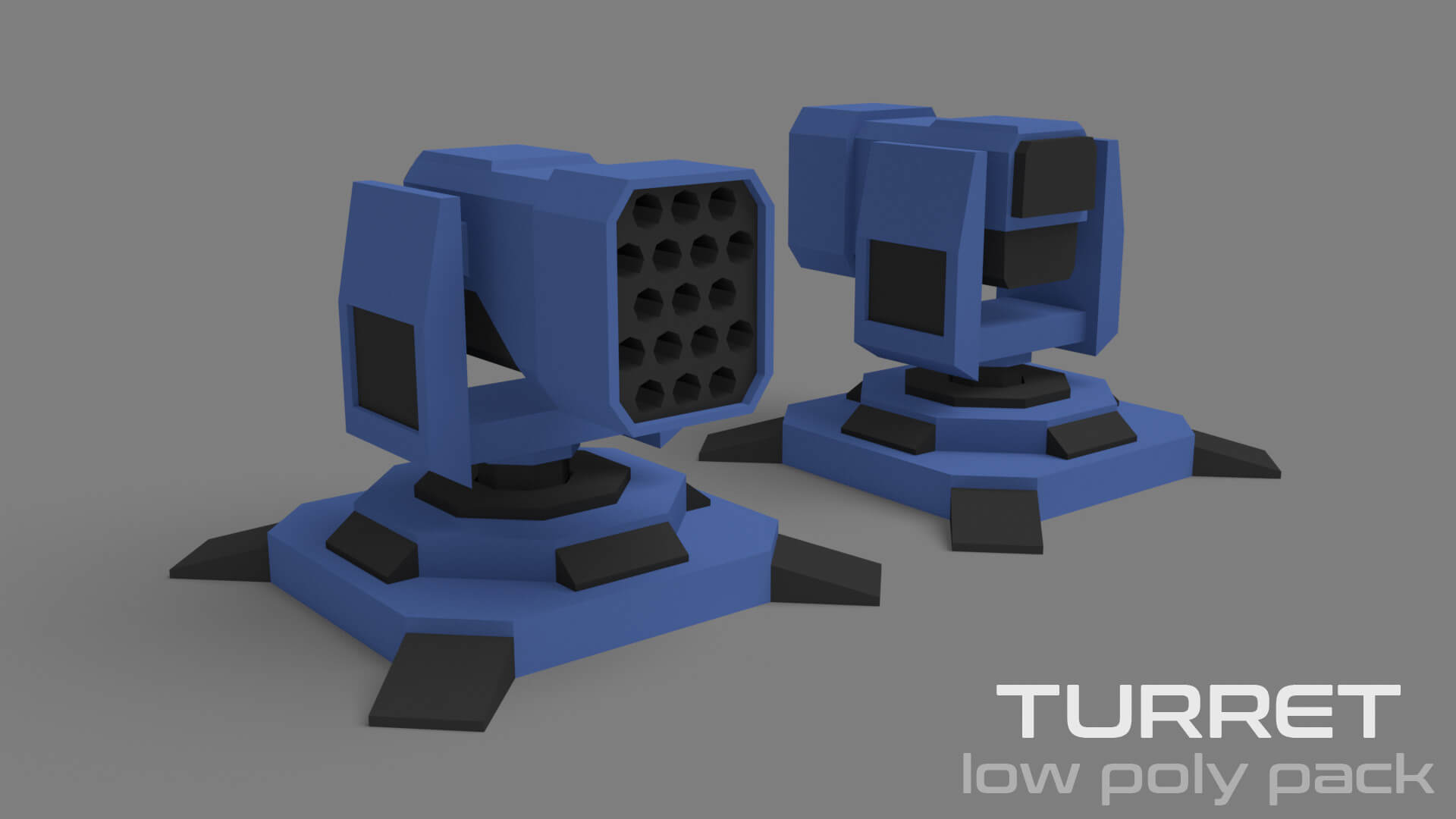 Turret LowPoly Pack - 3D Model by Tarasov3D