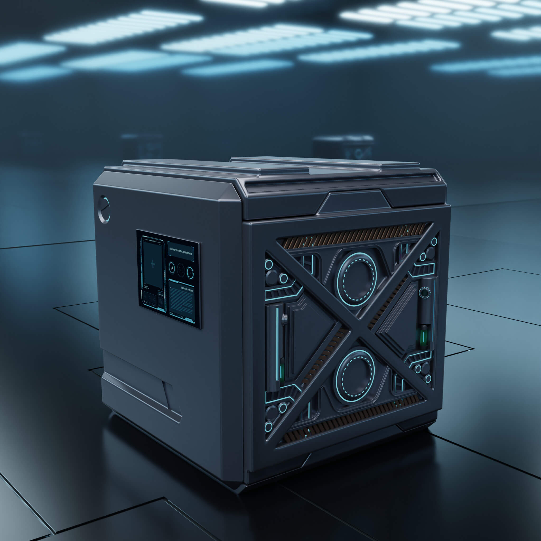 Sci-Fi Box 3D Model by targetteam