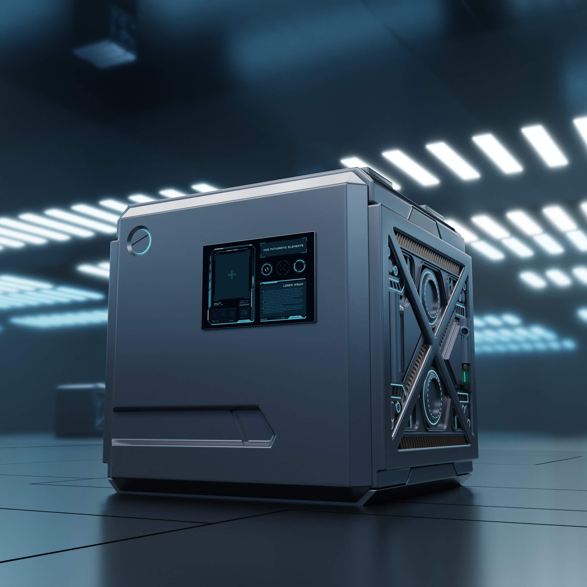 Sci-Fi Box 3D Model by targetteam