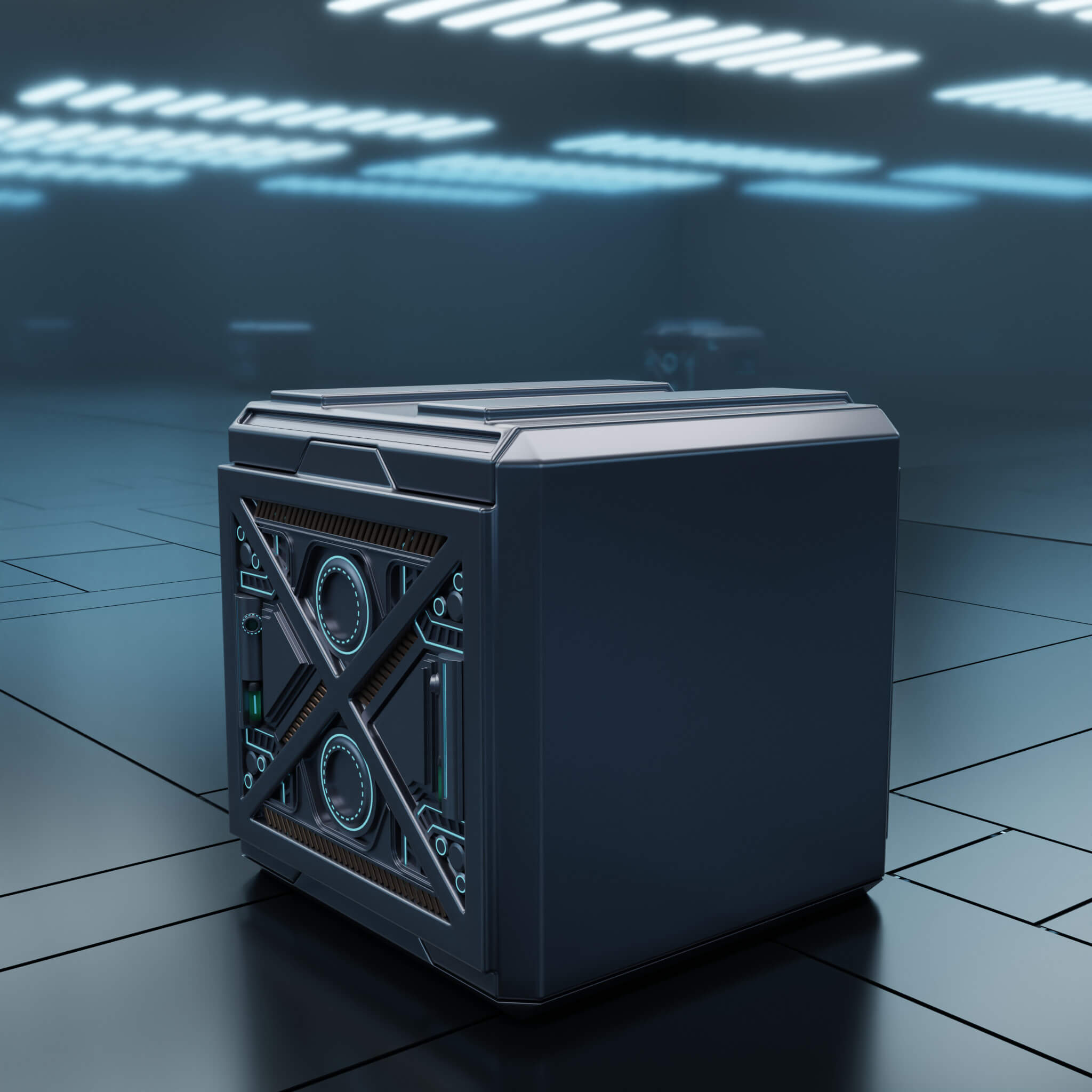 Sci-Fi Box 3D Model by targetteam