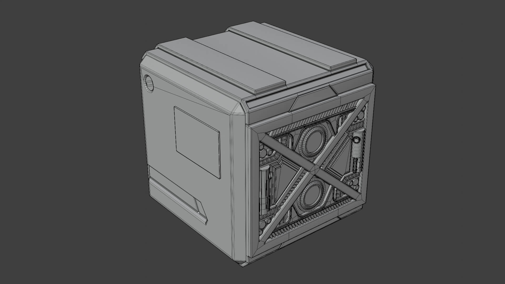 Sci-Fi Box 3D Model by targetteam