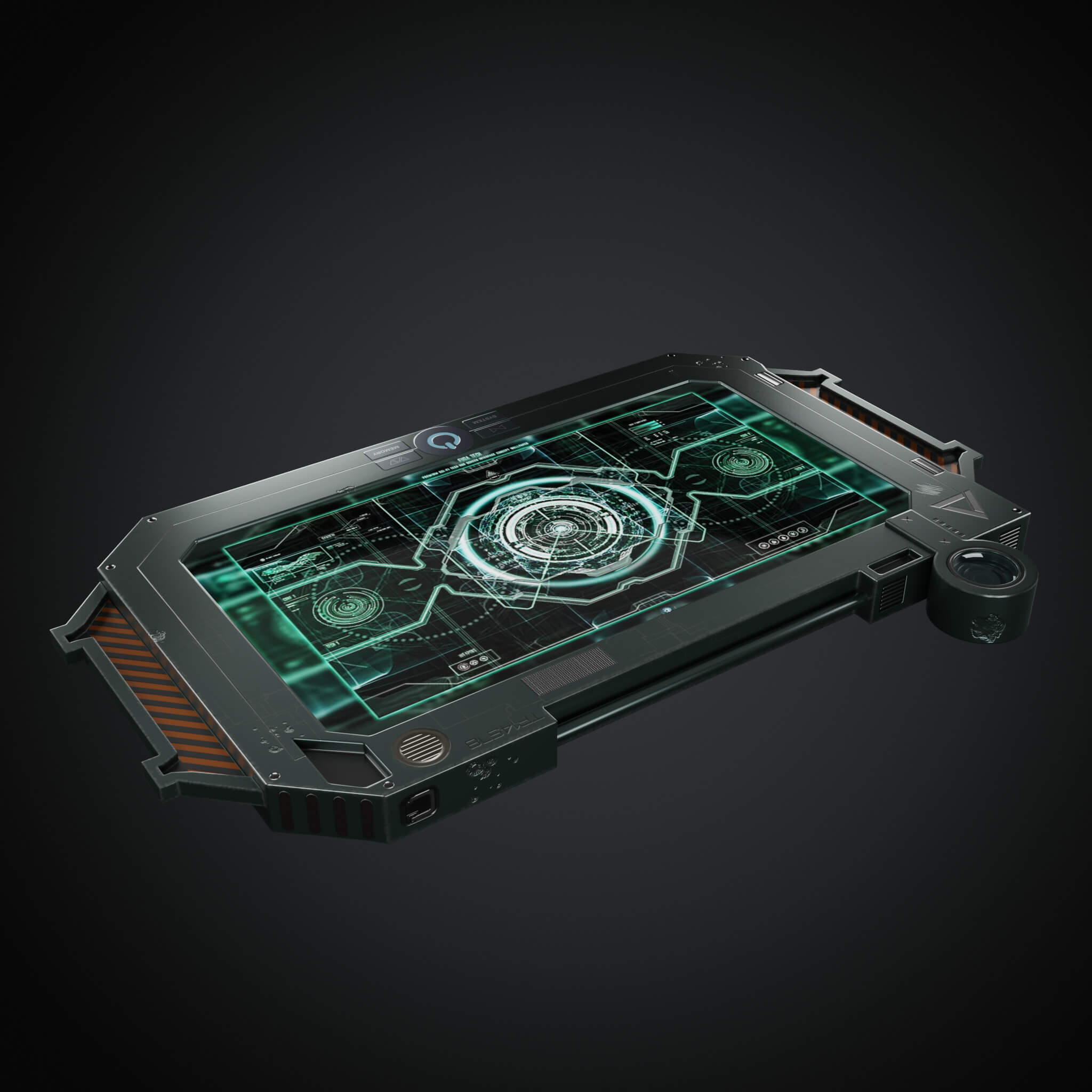 Sci-fi Tablet 3D Model by targetteam