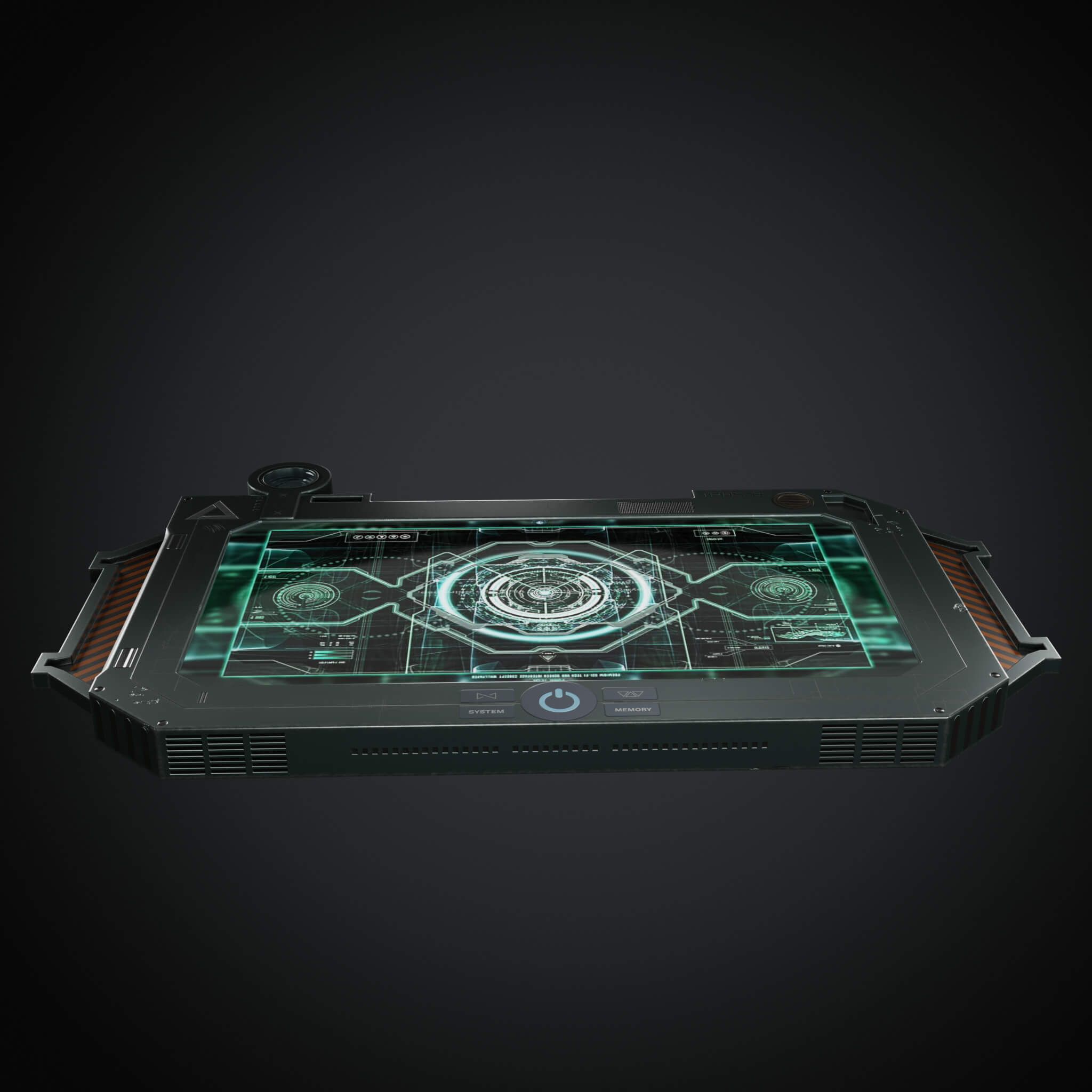 Sci-fi Tablet 3D Model by targetteam