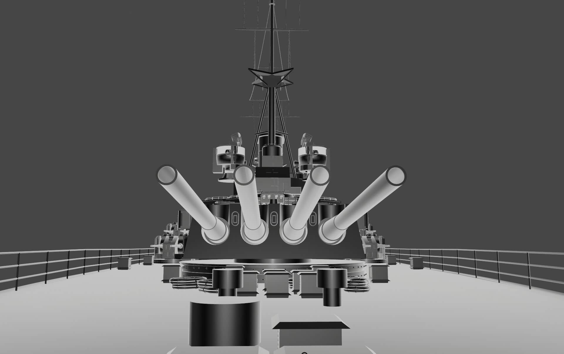 Warship - 3D Model by targetteam