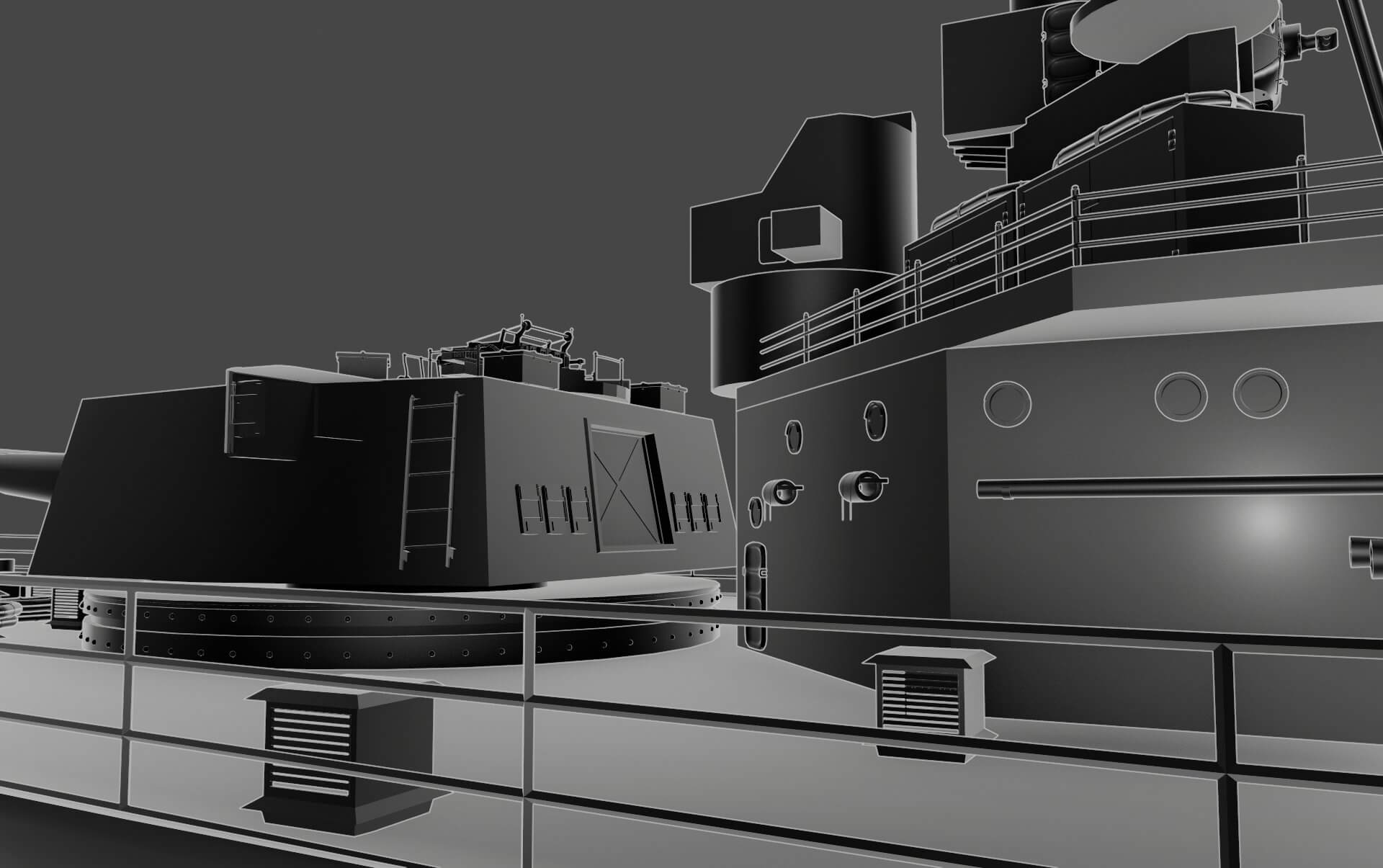 Warship - 3D Model by targetteam