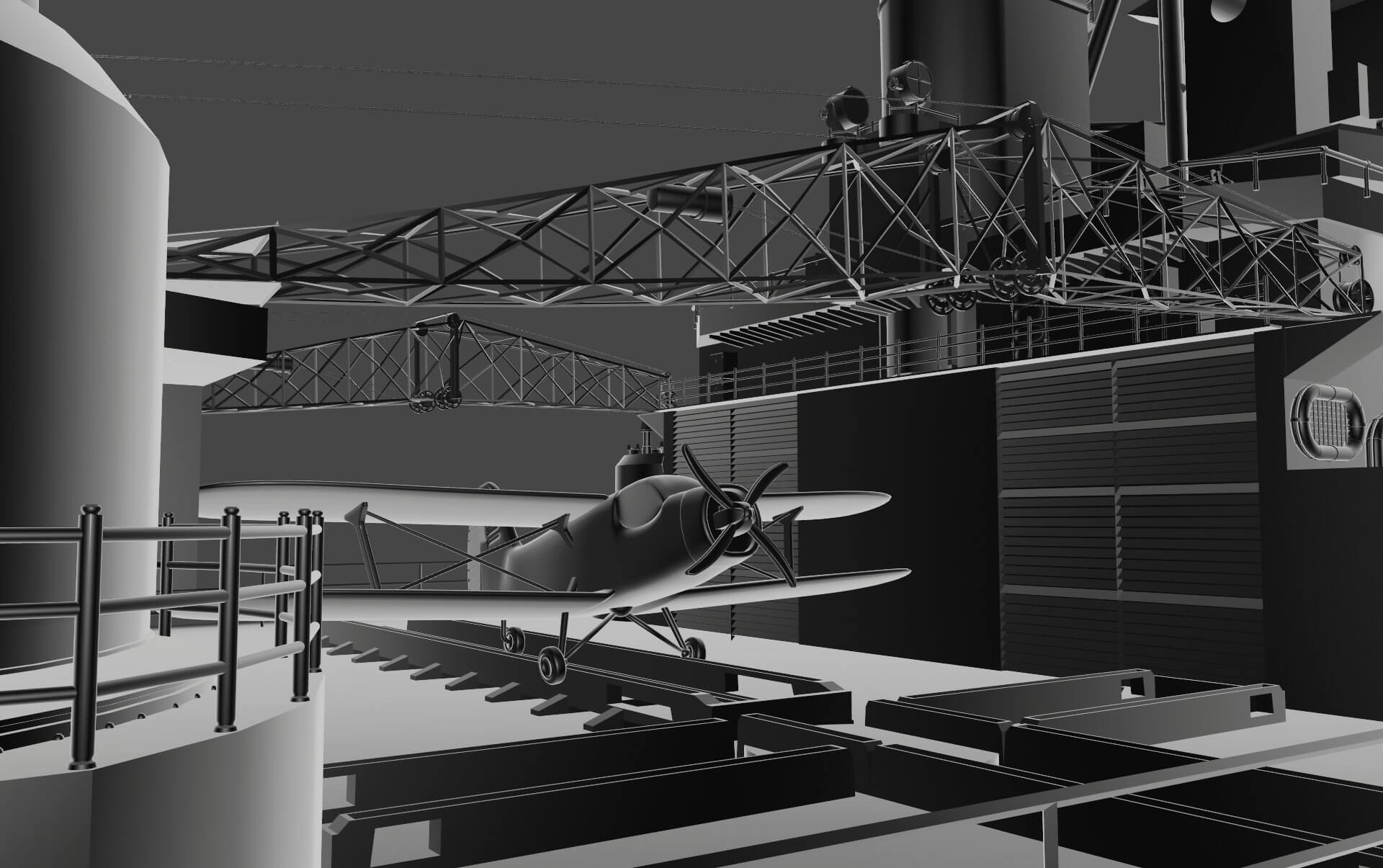 Warship - 3D Model by targetteam