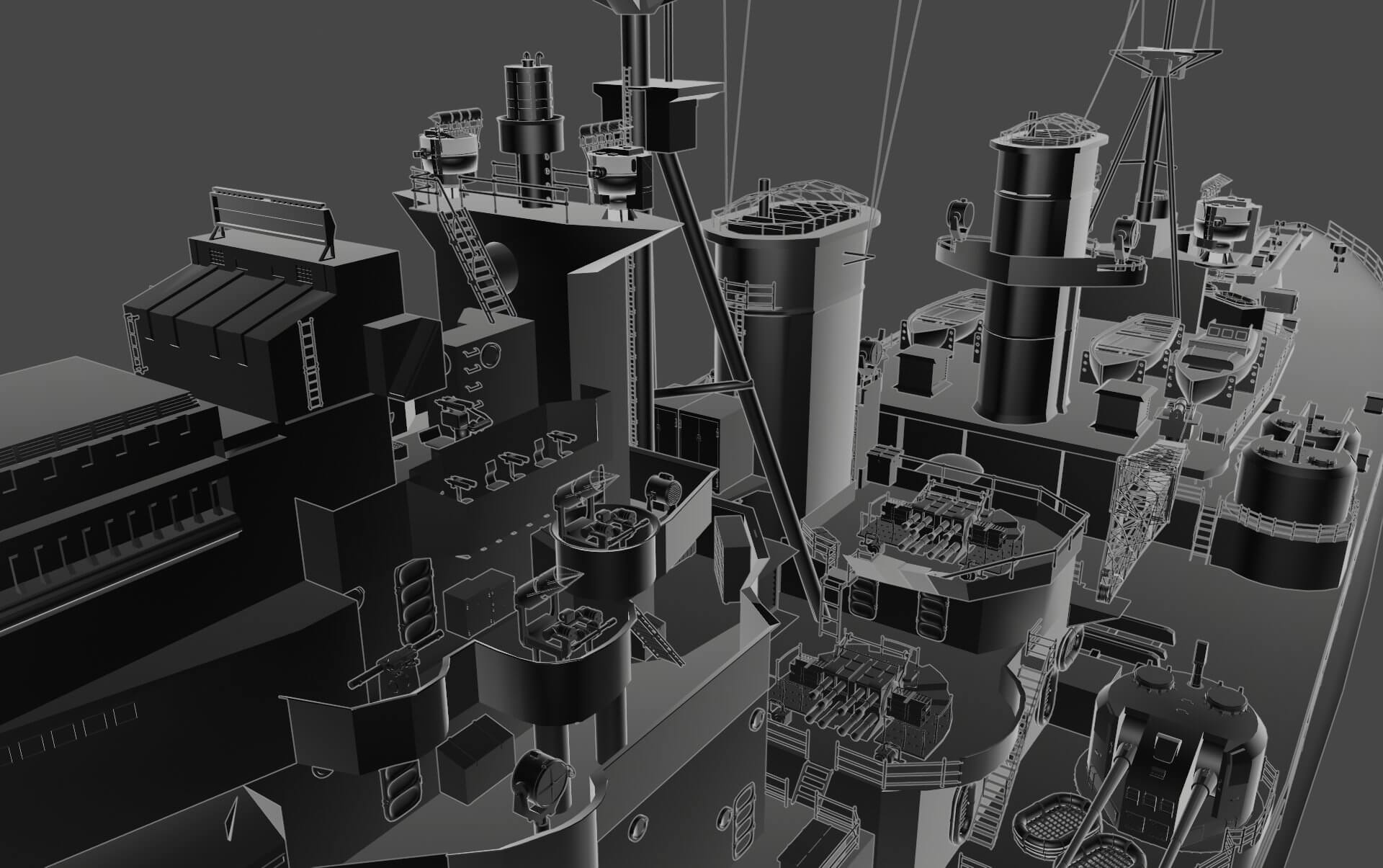 Warship - 3D Model by targetteam