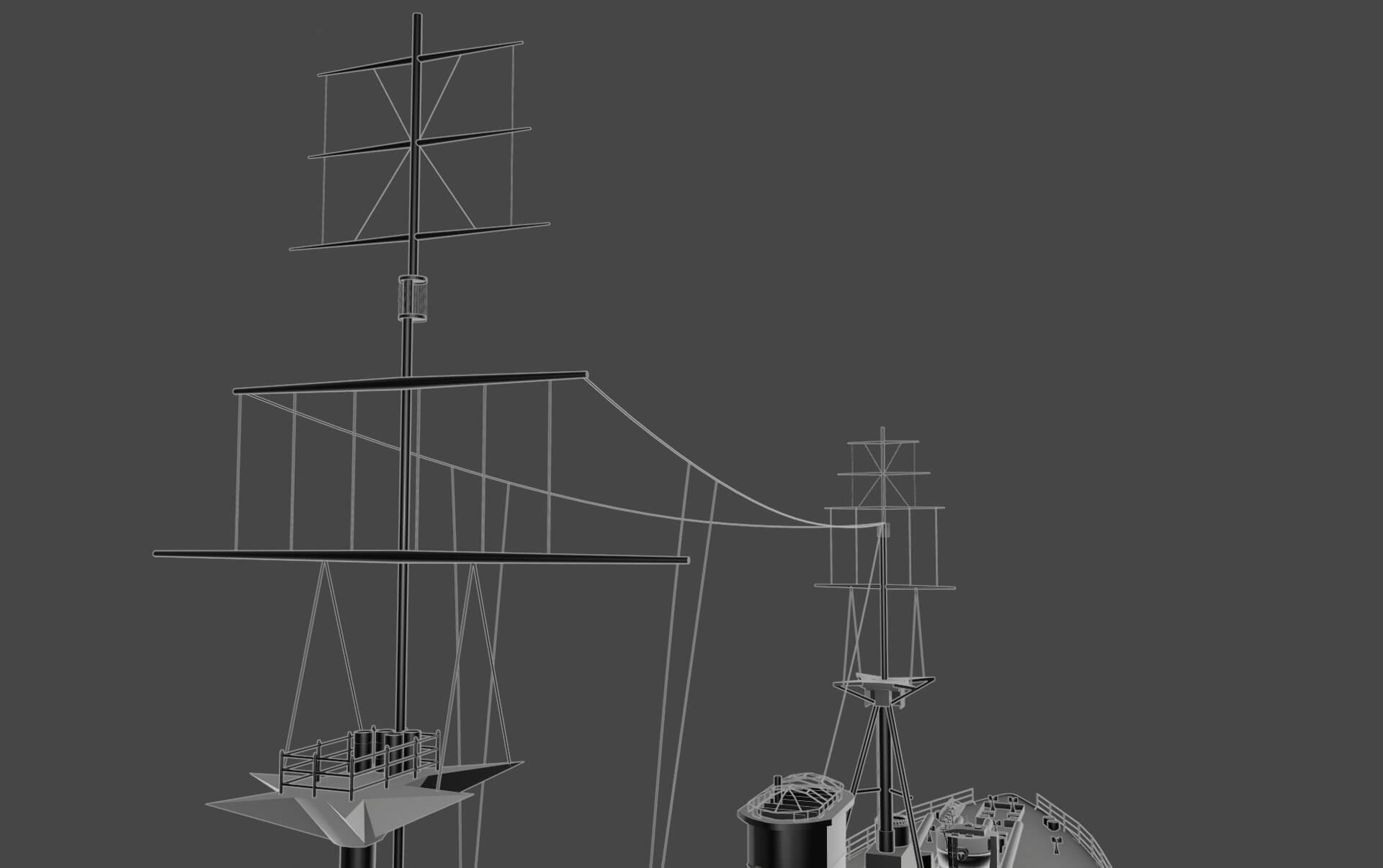 Warship - 3D Model by targetteam