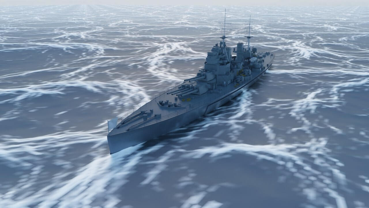 Warship - 3D Model by targetteam