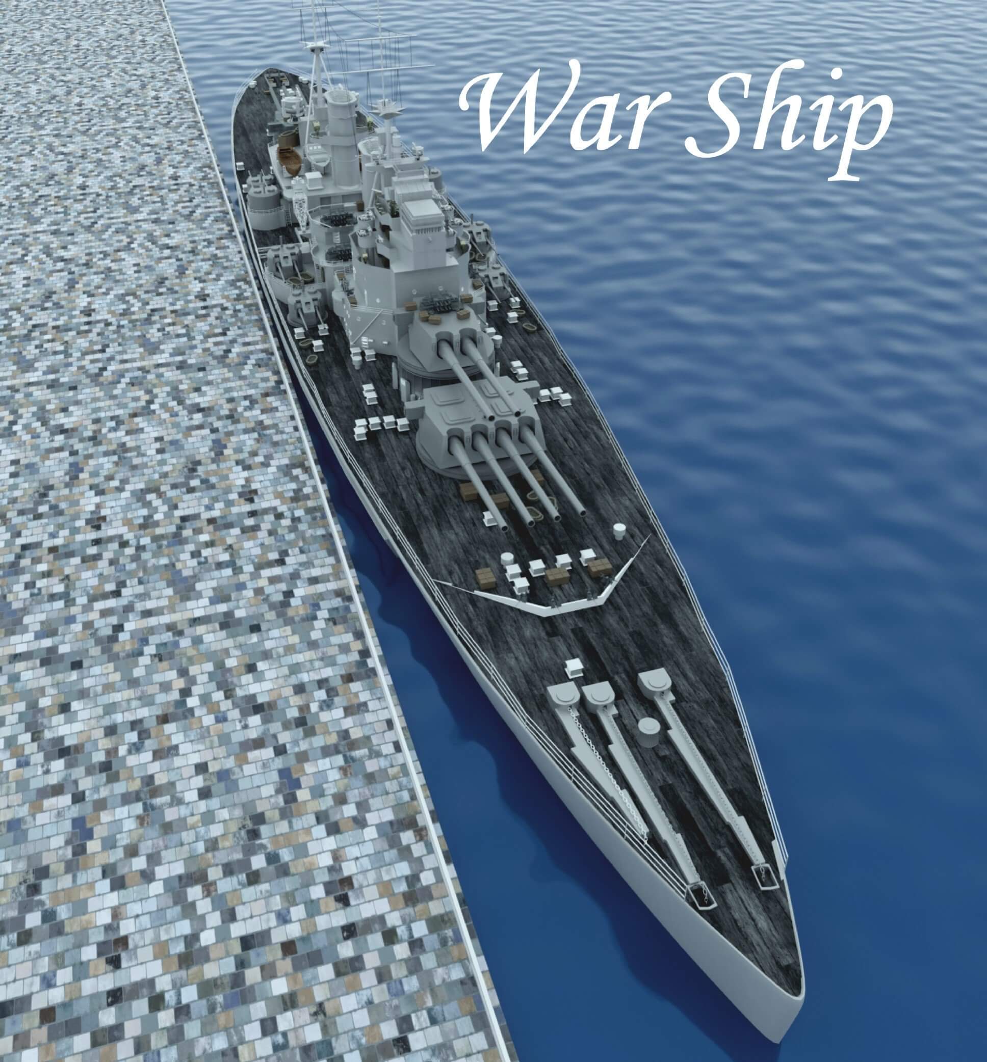 Warship - 3D Model by targetteam