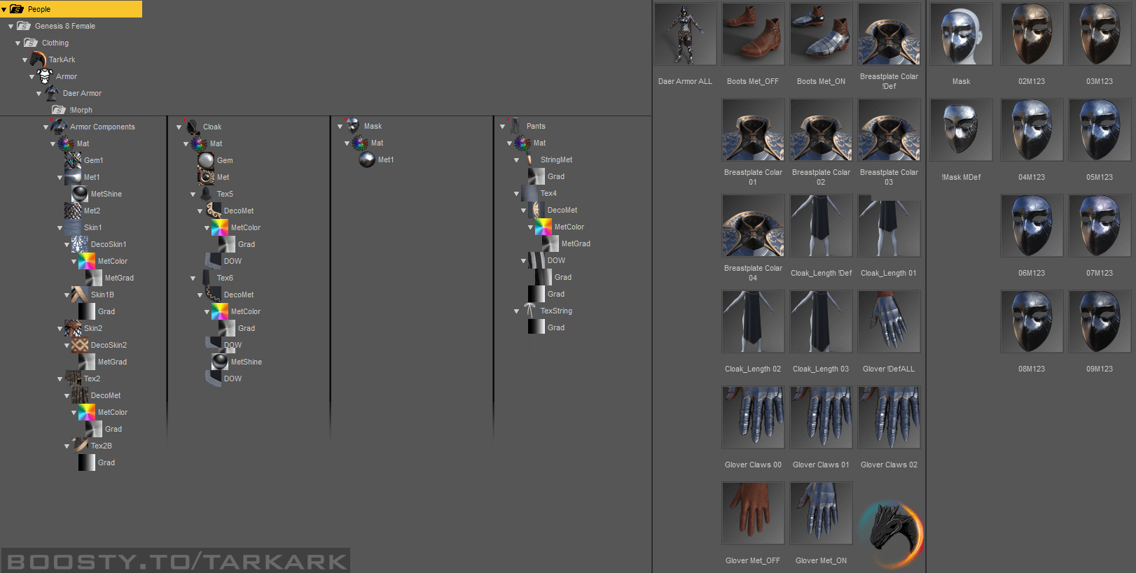 Daer Armor for Genesis 8 and 8.1 Female 3D Render by Tark_Ark