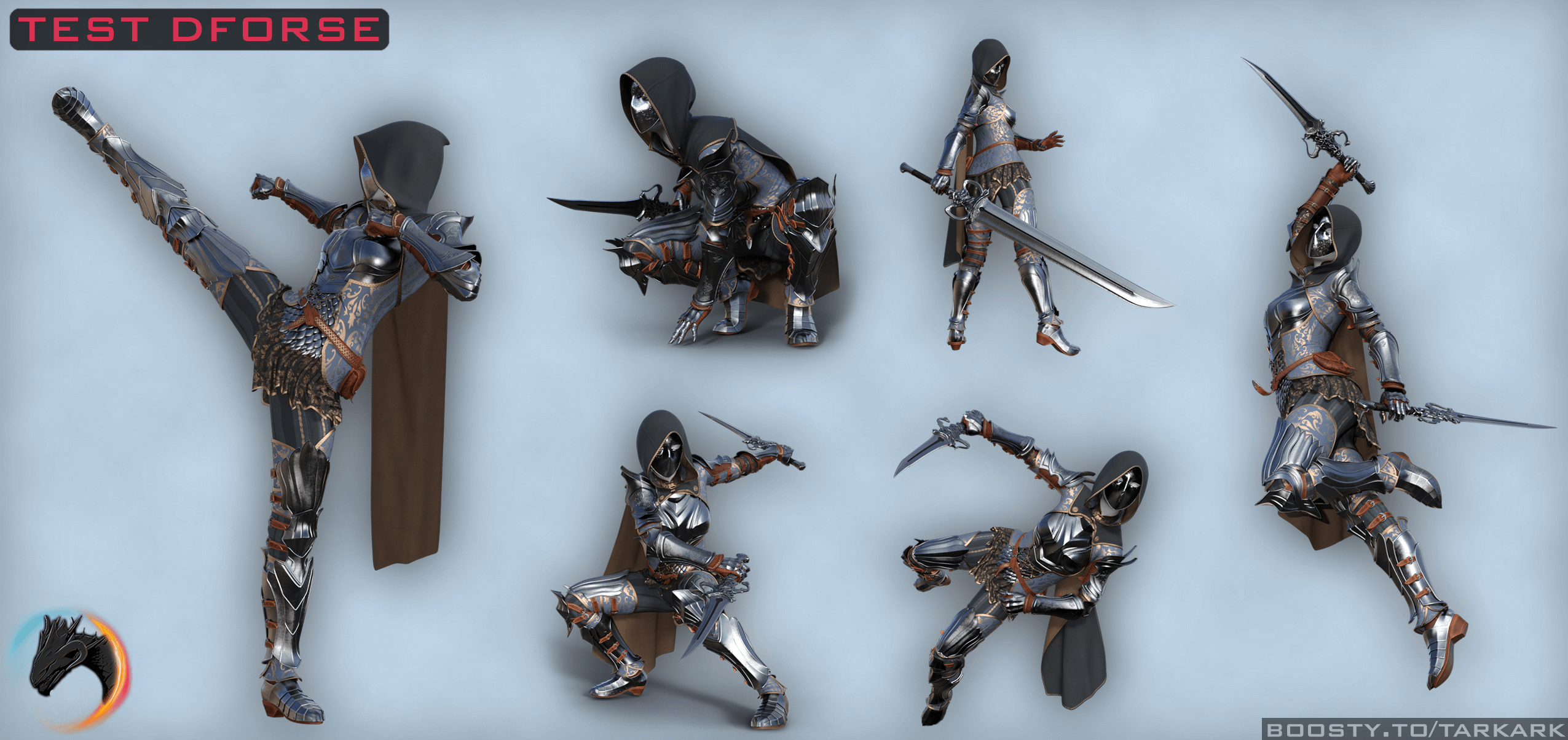 Daer Armor for Genesis 8 and 8.1 Female 3D Render by Tark_Ark