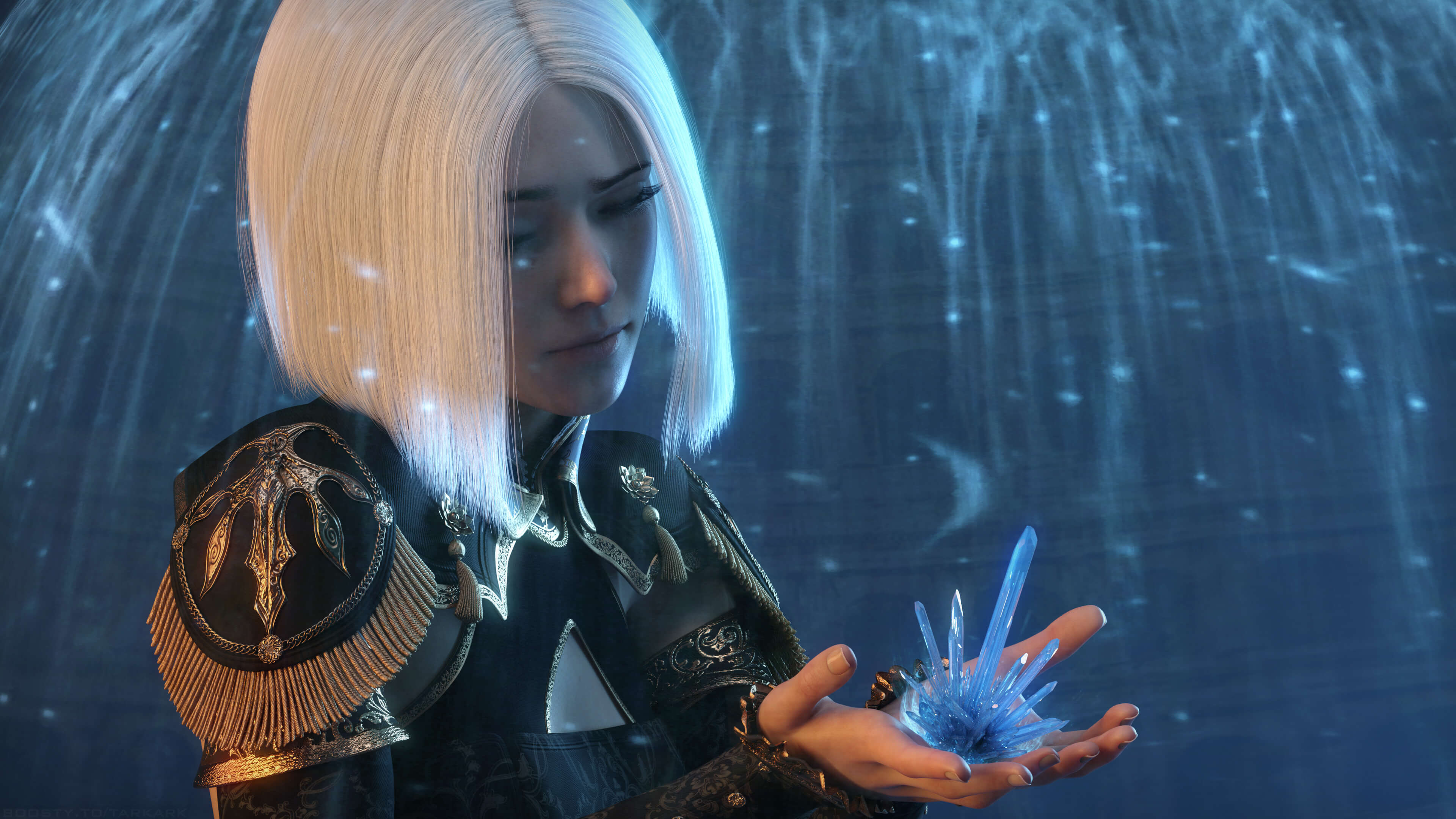 I'm growing damn crystal! 3D Render, Digital Art by Tark_Ark