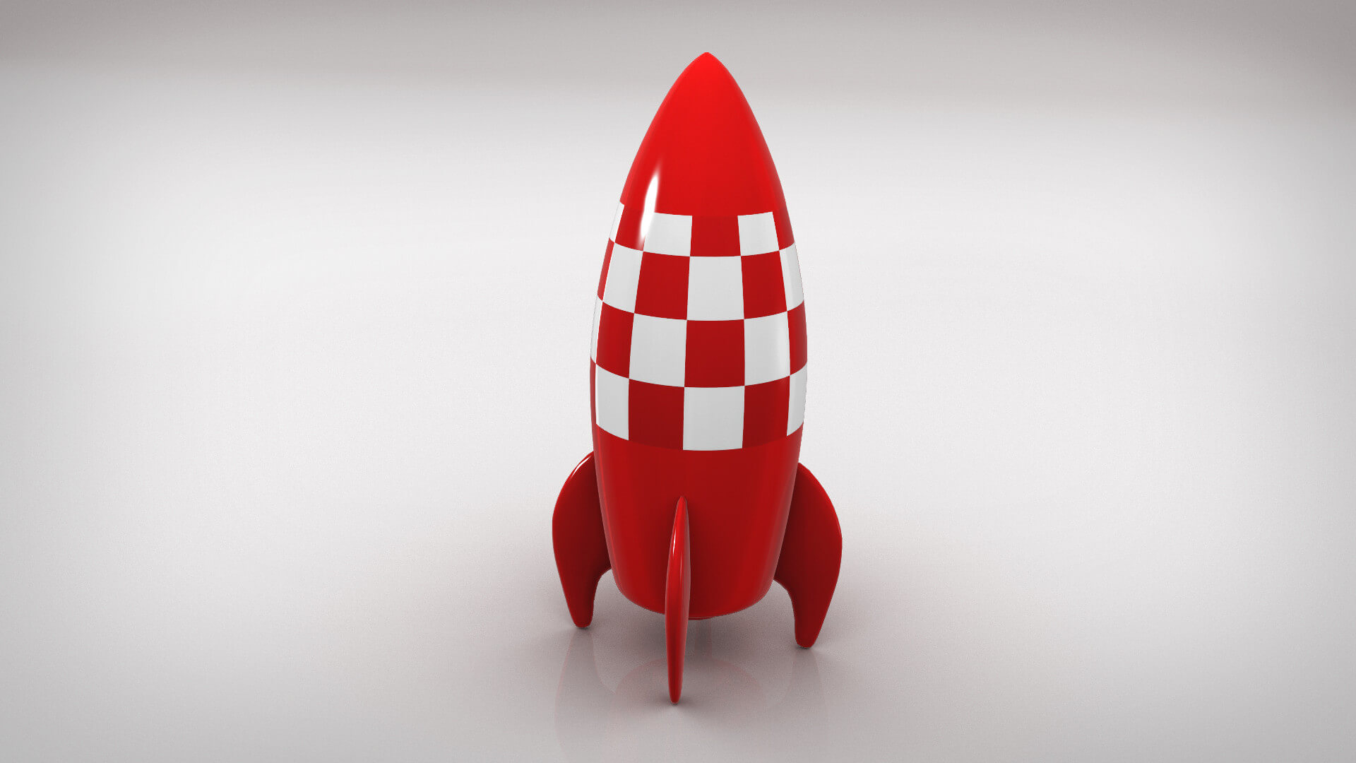 Cartoon Rocket Low Poly - 3D Model by Tassos Kotsiras