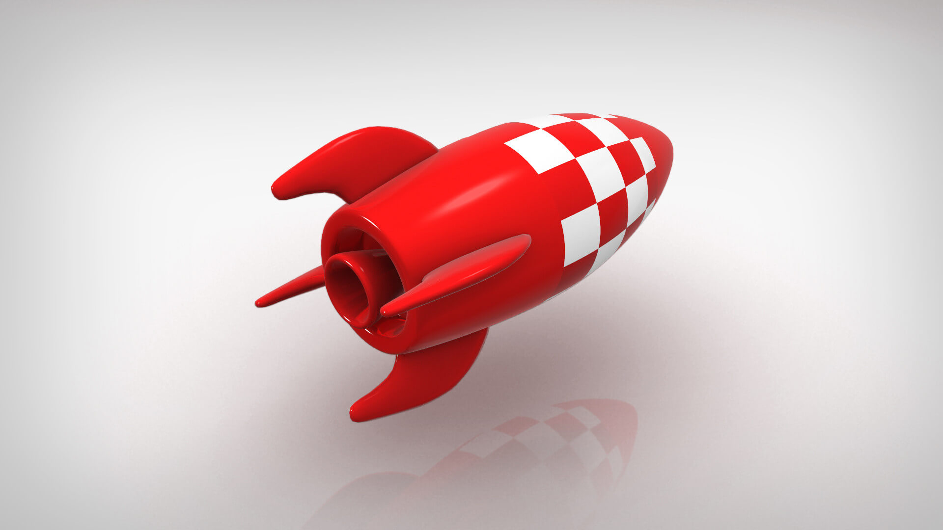 Cartoon Rocket Low Poly - 3D Model by Tassos Kotsiras