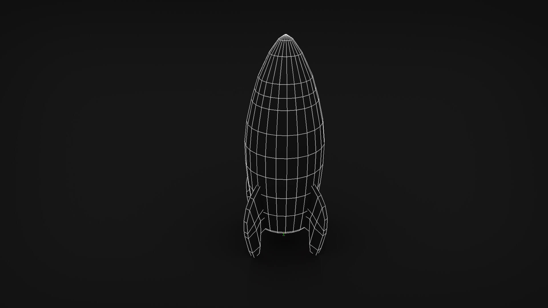 Cartoon Rocket Low Poly - 3D Model by Tassos Kotsiras