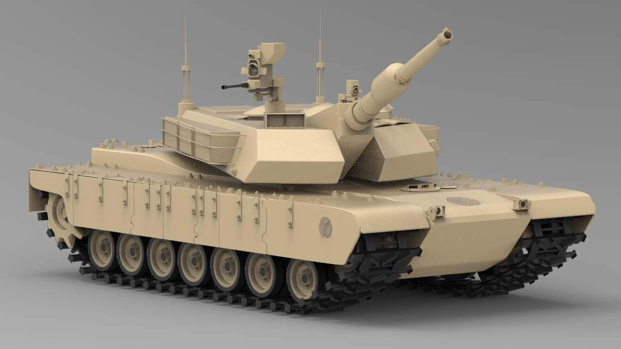 Abrams Tank - 3D Model by Tatenda