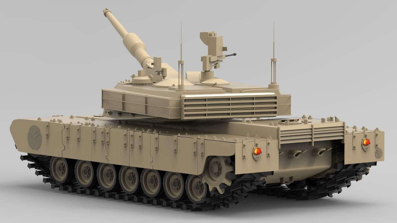 Abrams Tank - 3D Model by Tatenda