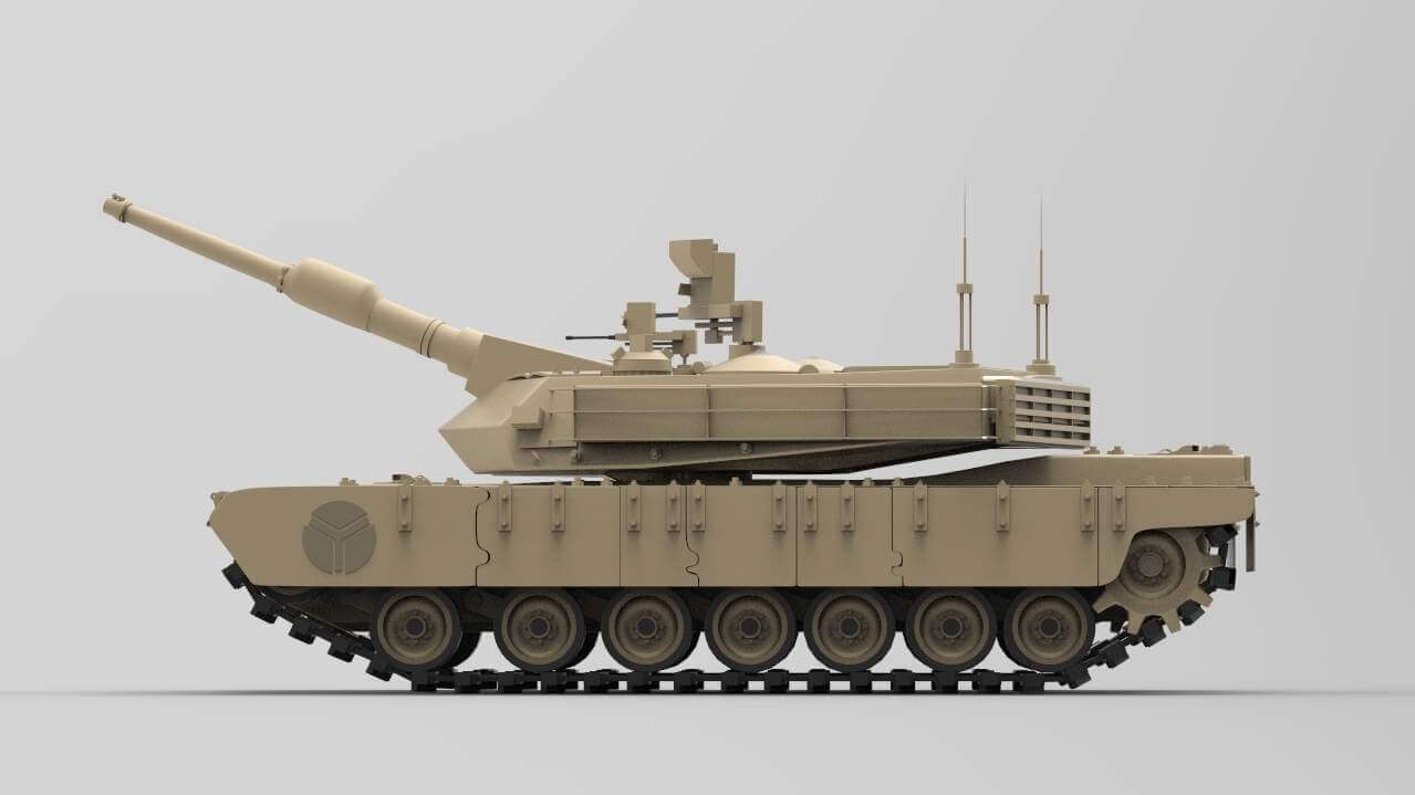Abrams Tank - 3D Model by Tatenda