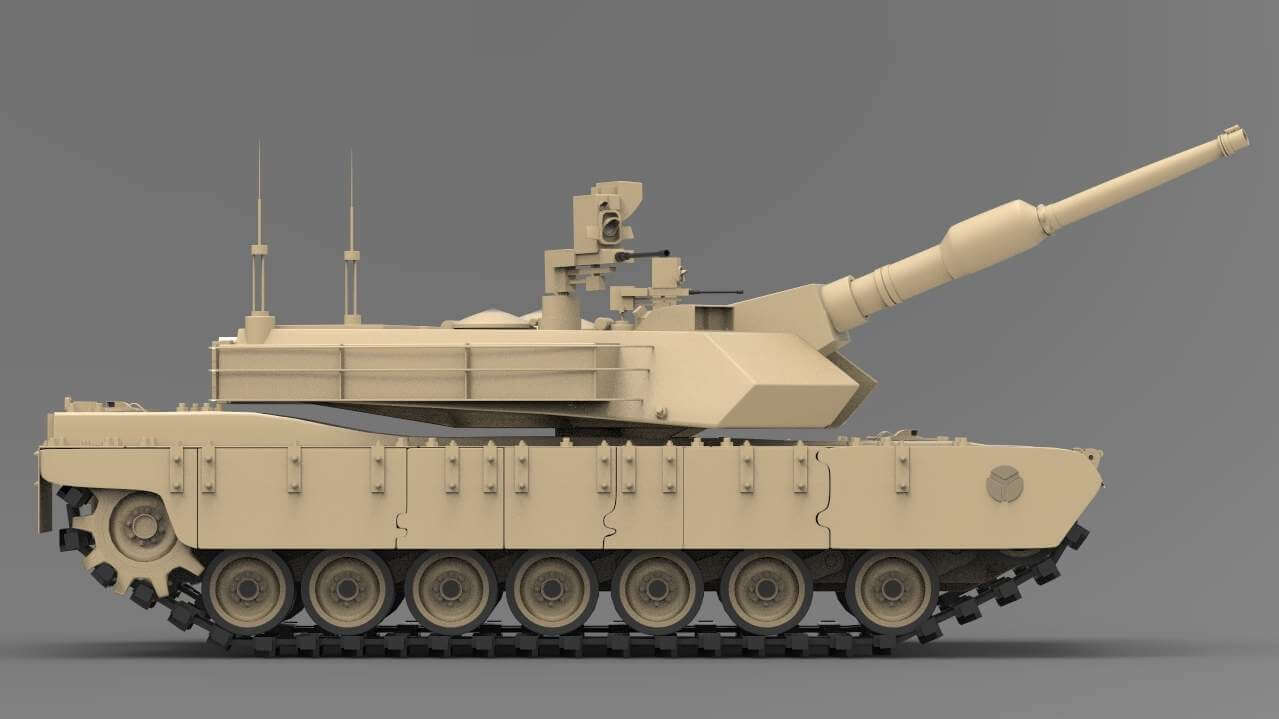 Abrams Tank - 3D Model by Tatenda