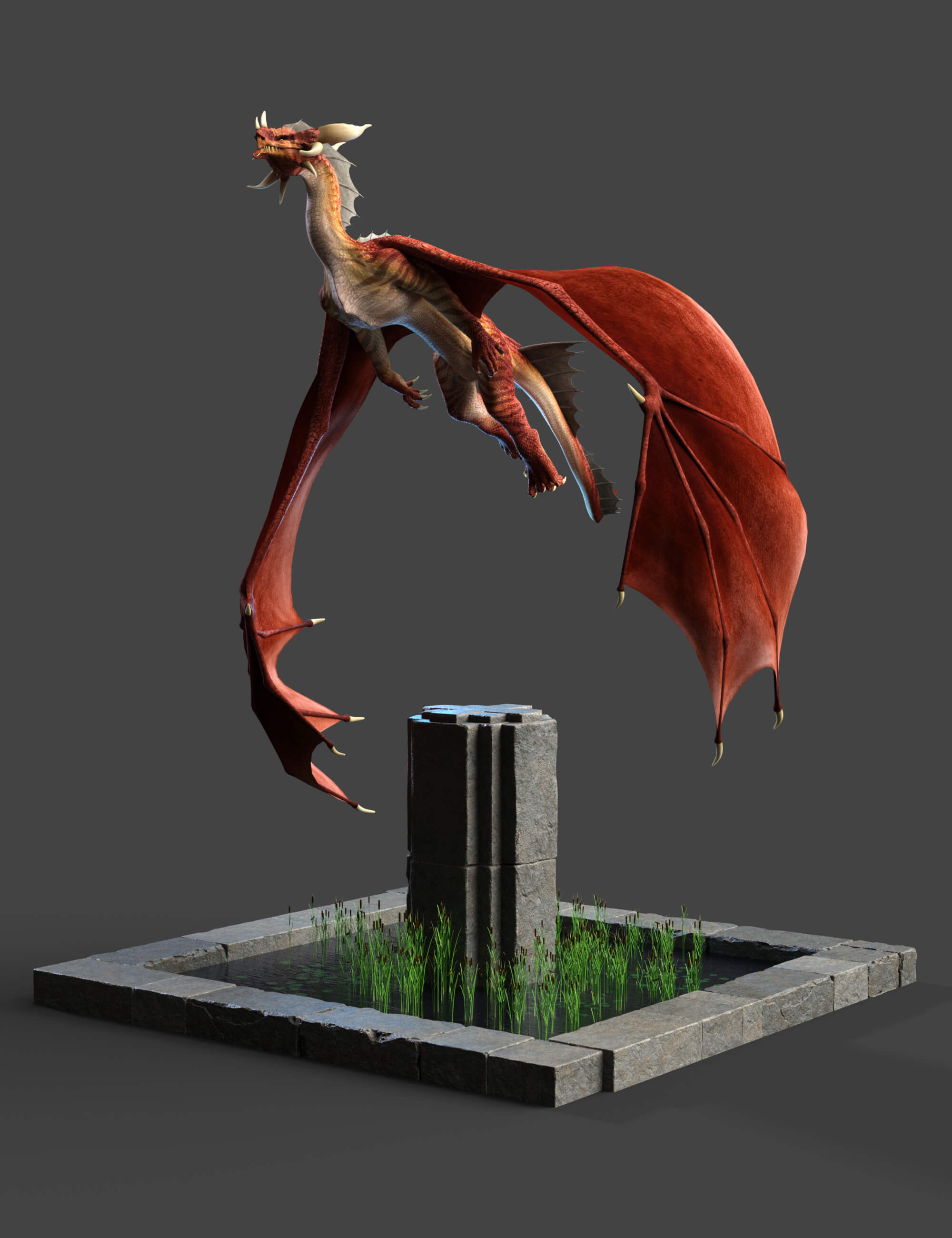 Dynamic Dragon Poses - Daz Content by taterpot