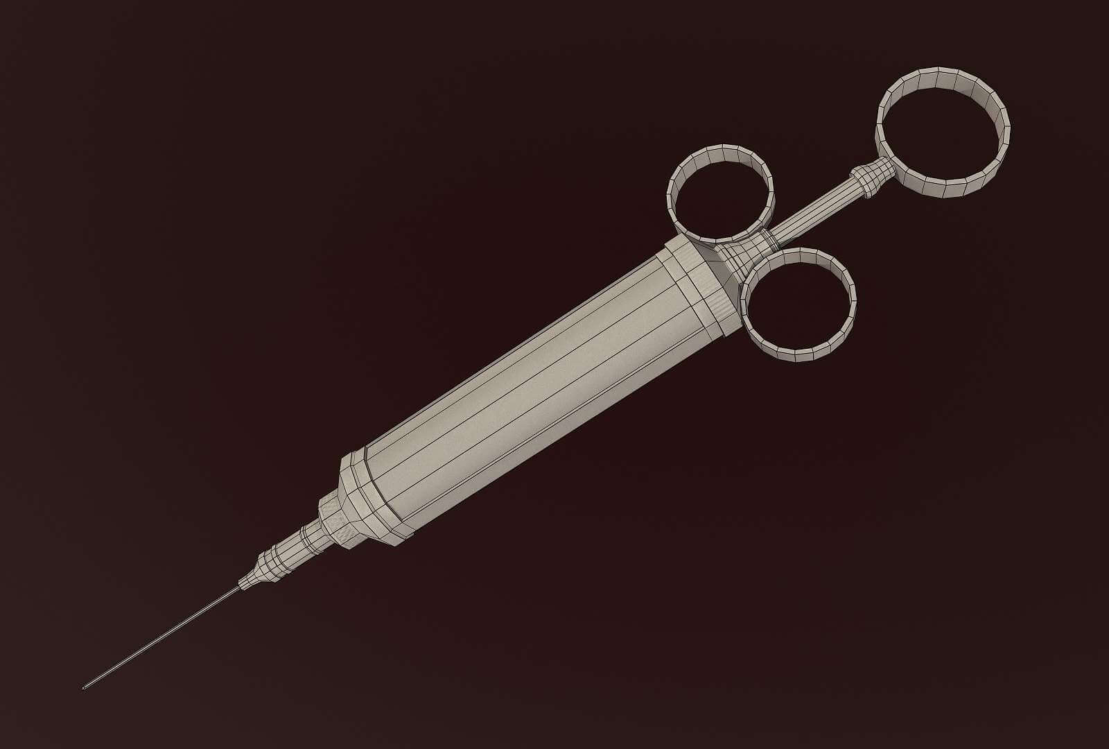 Antique Syringe - 3D Model by Tatiana Gladkaya