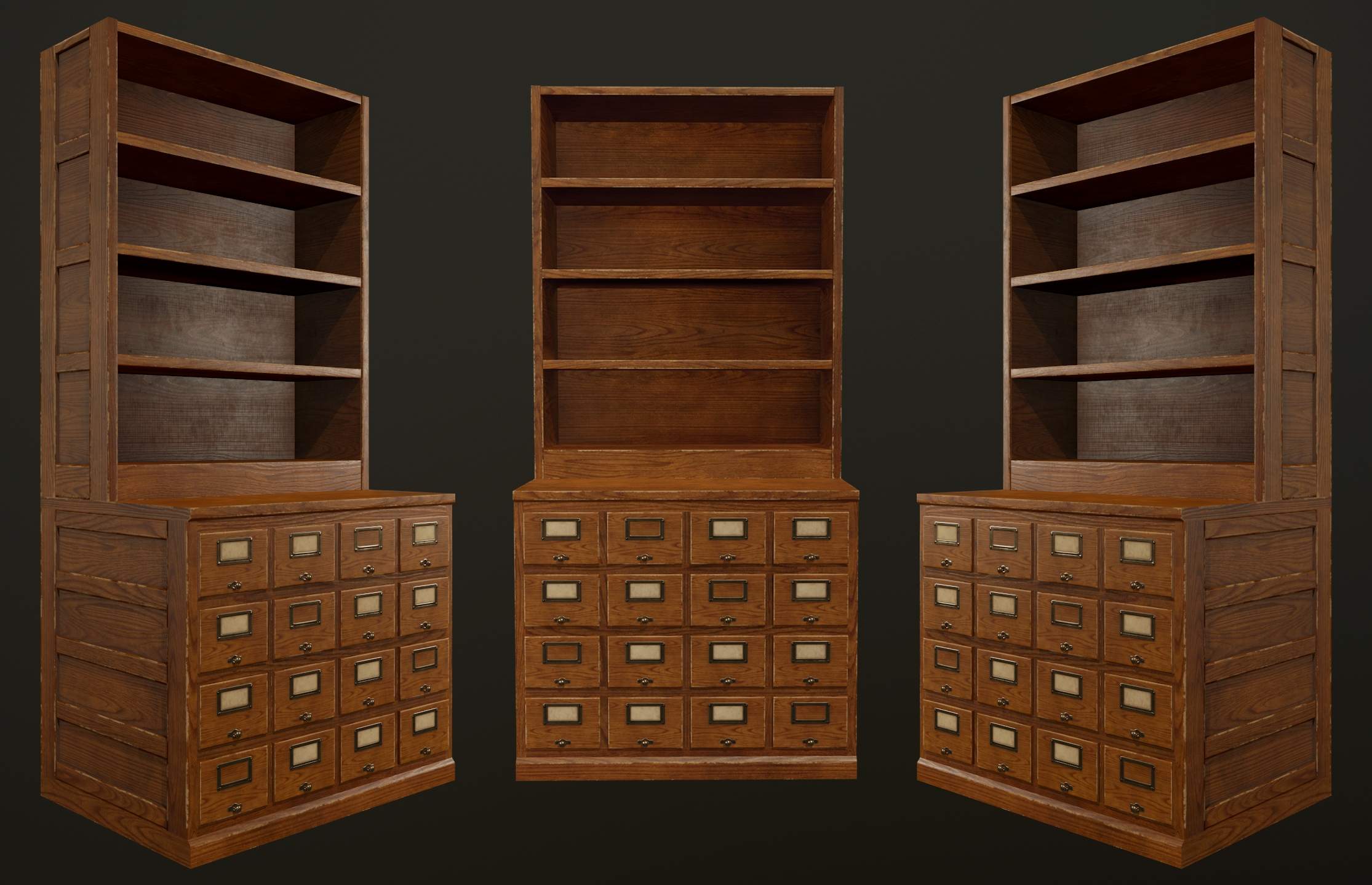 Card File Cabinet - 3D Model by Tatiana Gladkaya