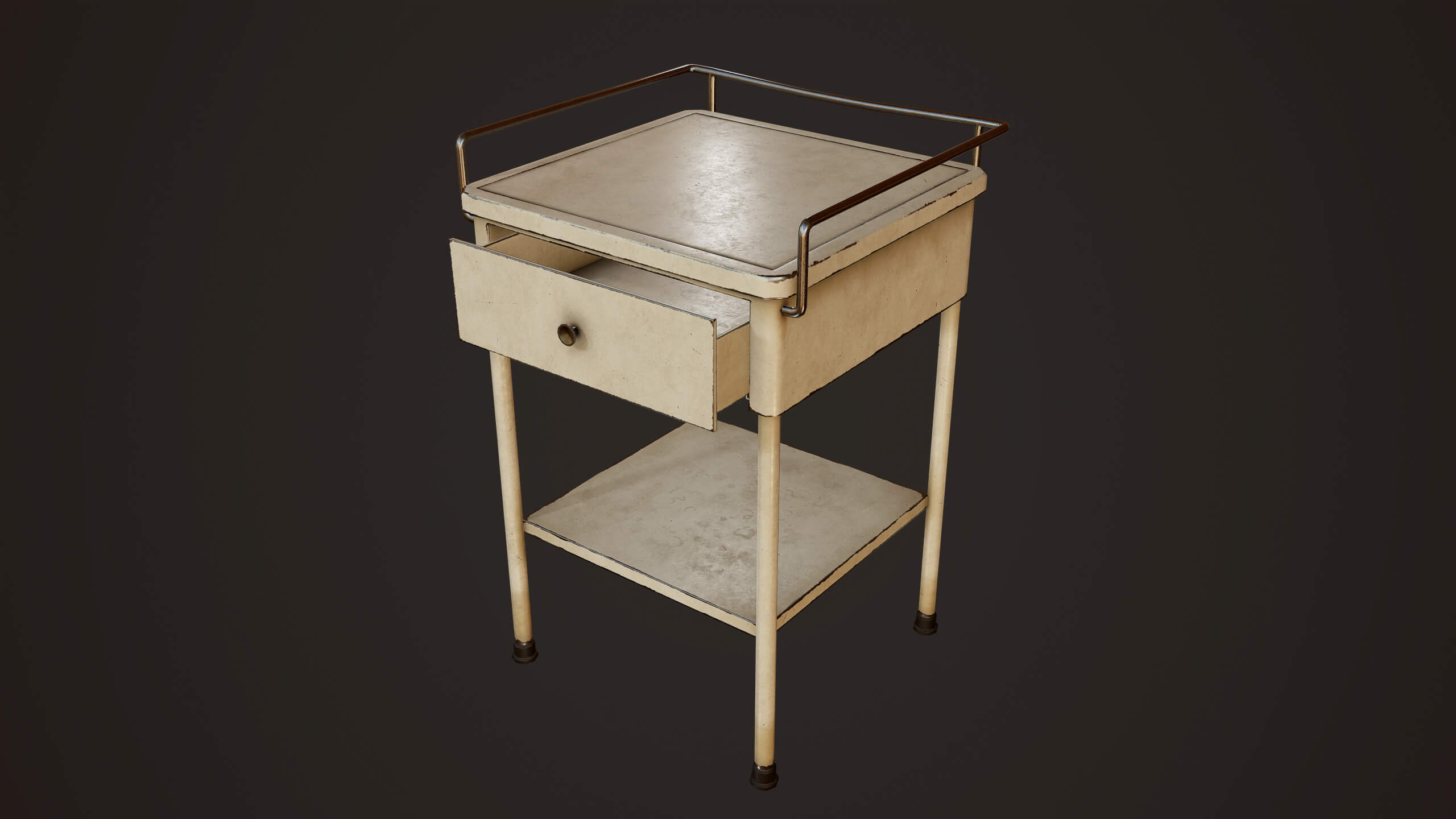 Hospital Bedside Table - 3D Model by Tatiana Gladkaya