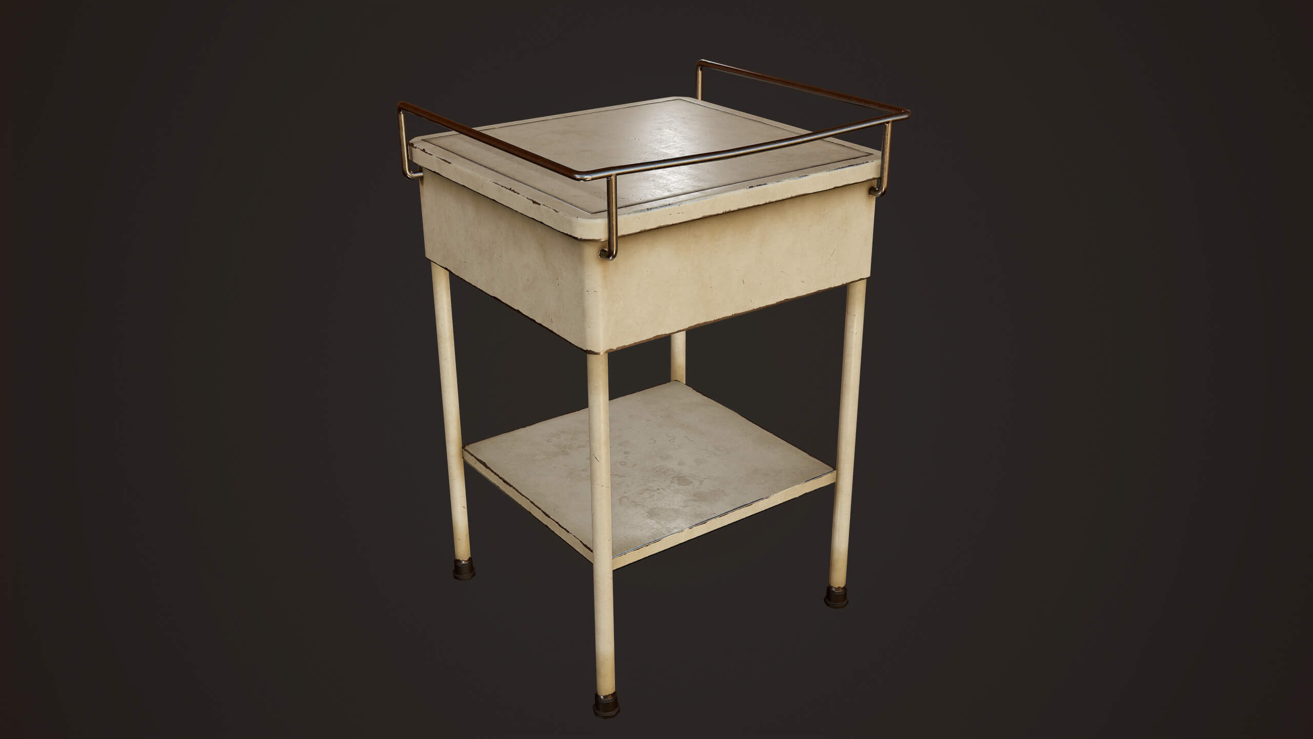 Hospital Bedside Table - 3D Model by Tatiana Gladkaya