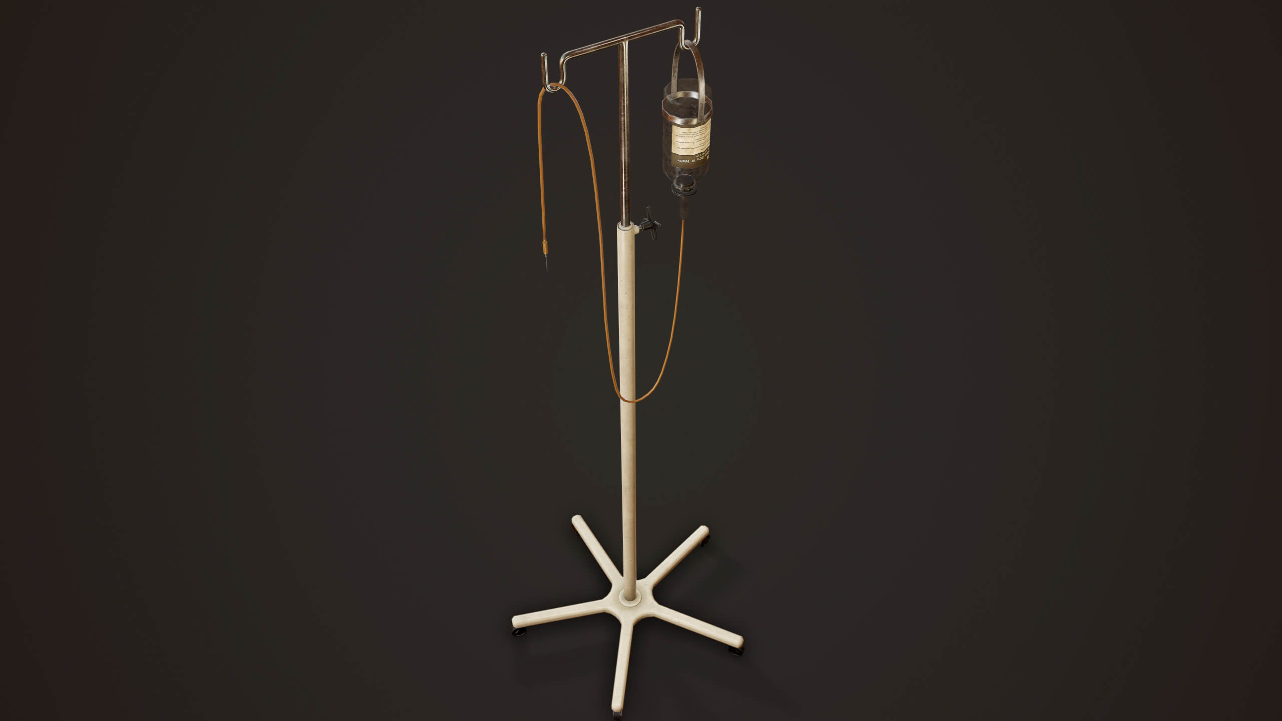 Hospital Drip Stand - 3D Model by Tatiana Gladkaya