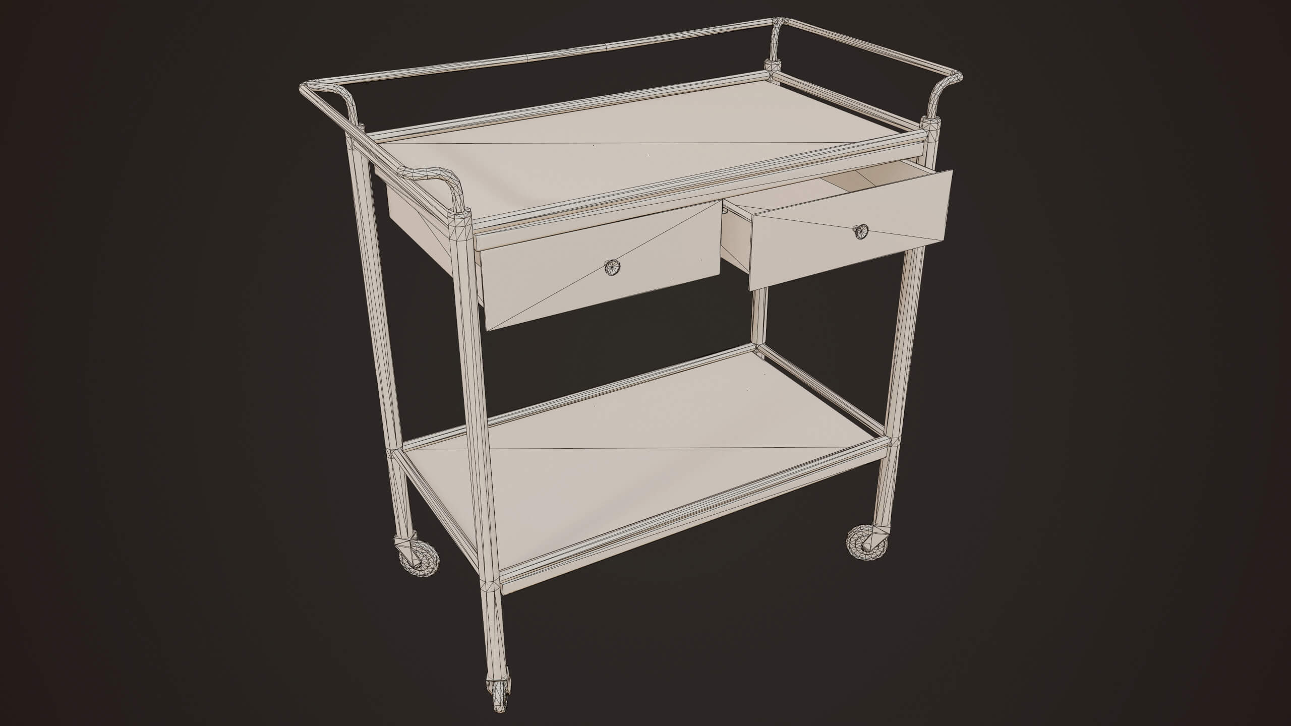Hospital Trolley - 3D Model by Tatiana Gladkaya