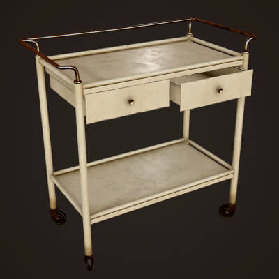 Hospital Trolley - 3D Model by Tatiana Gladkaya
