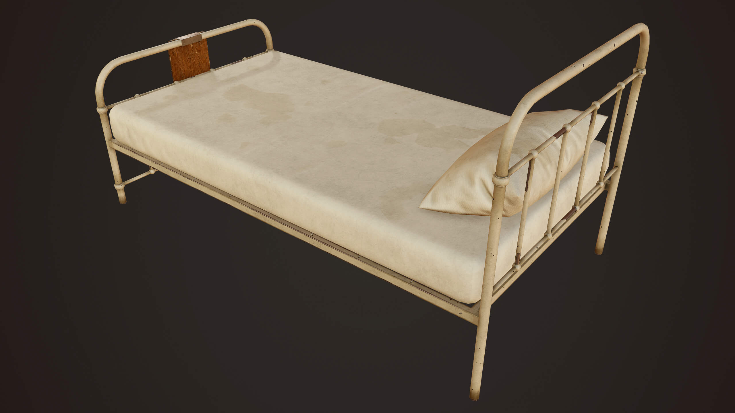 Old Hospital Bed - 3D Model by Tatiana Gladkaya