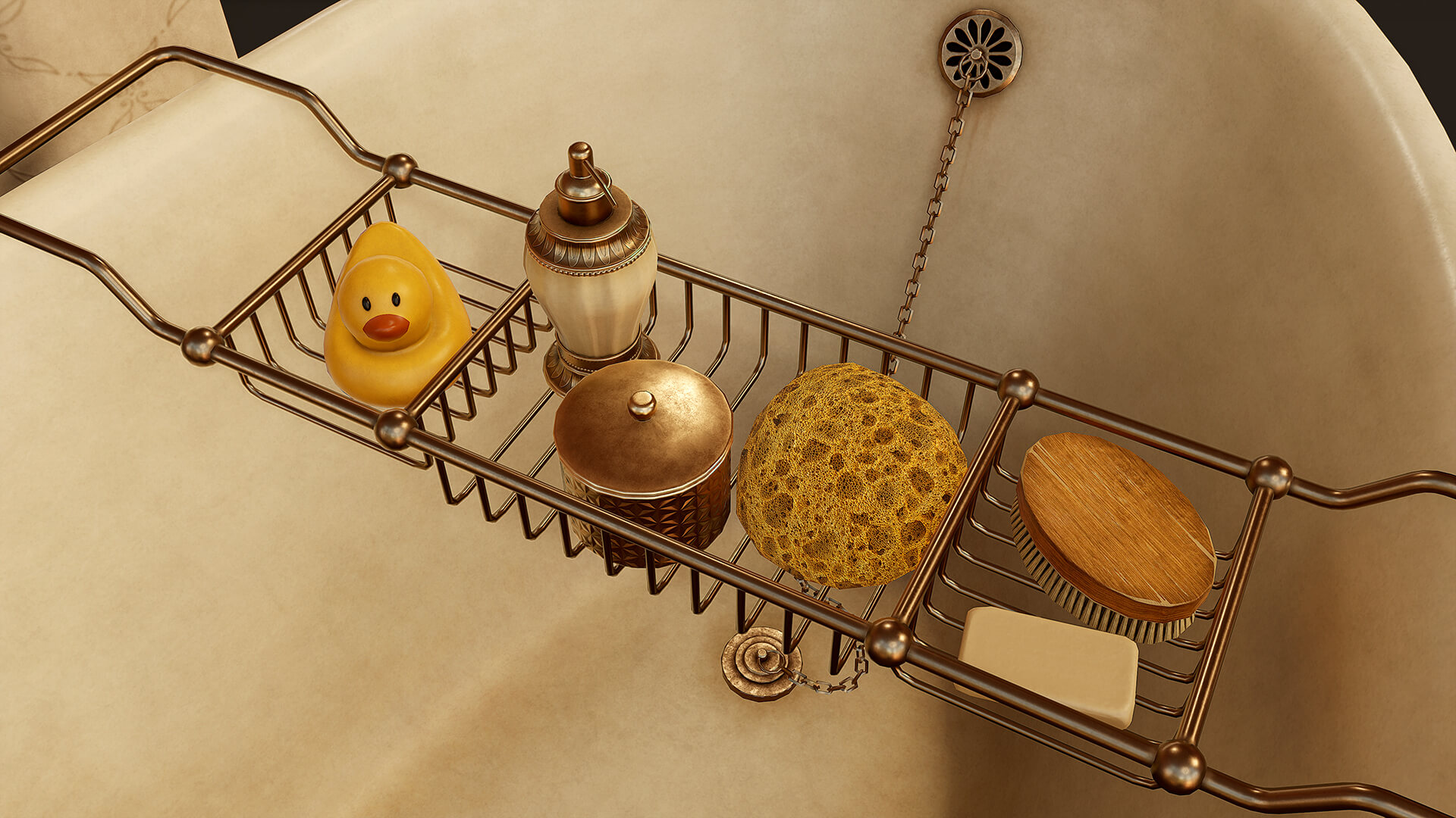 Victorian Bathroom Props Pack - 3D Model by Tatiana Gladkaya