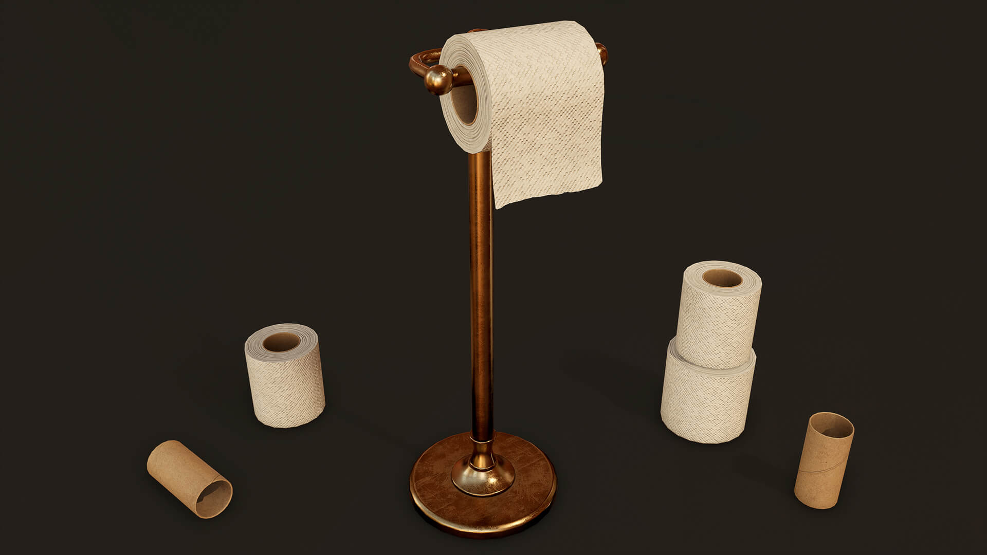 Victorian Bathroom Props Pack - 3D Model by Tatiana Gladkaya