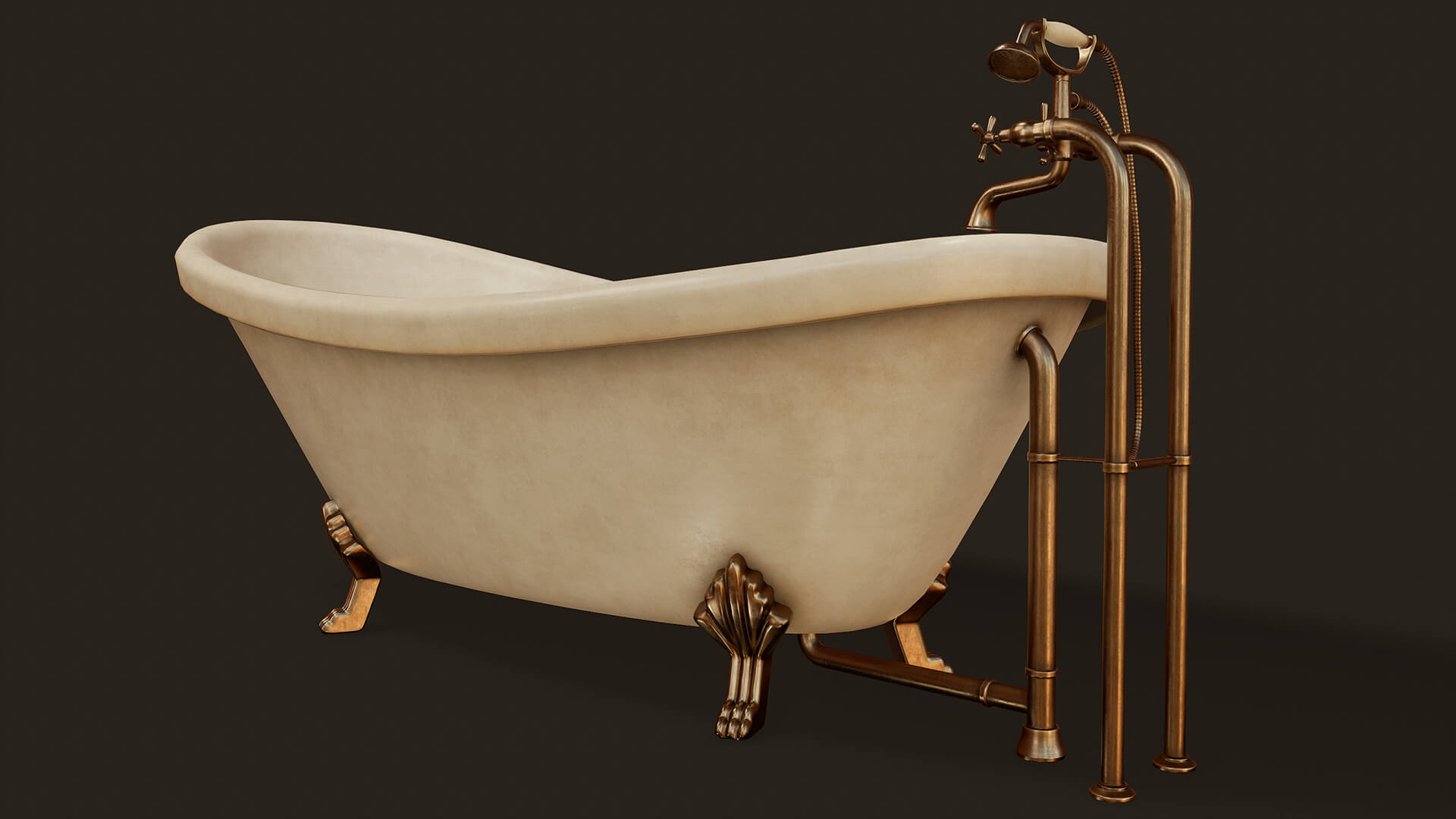 Victorian Bathroom Props Pack - 3D Model by Tatiana Gladkaya