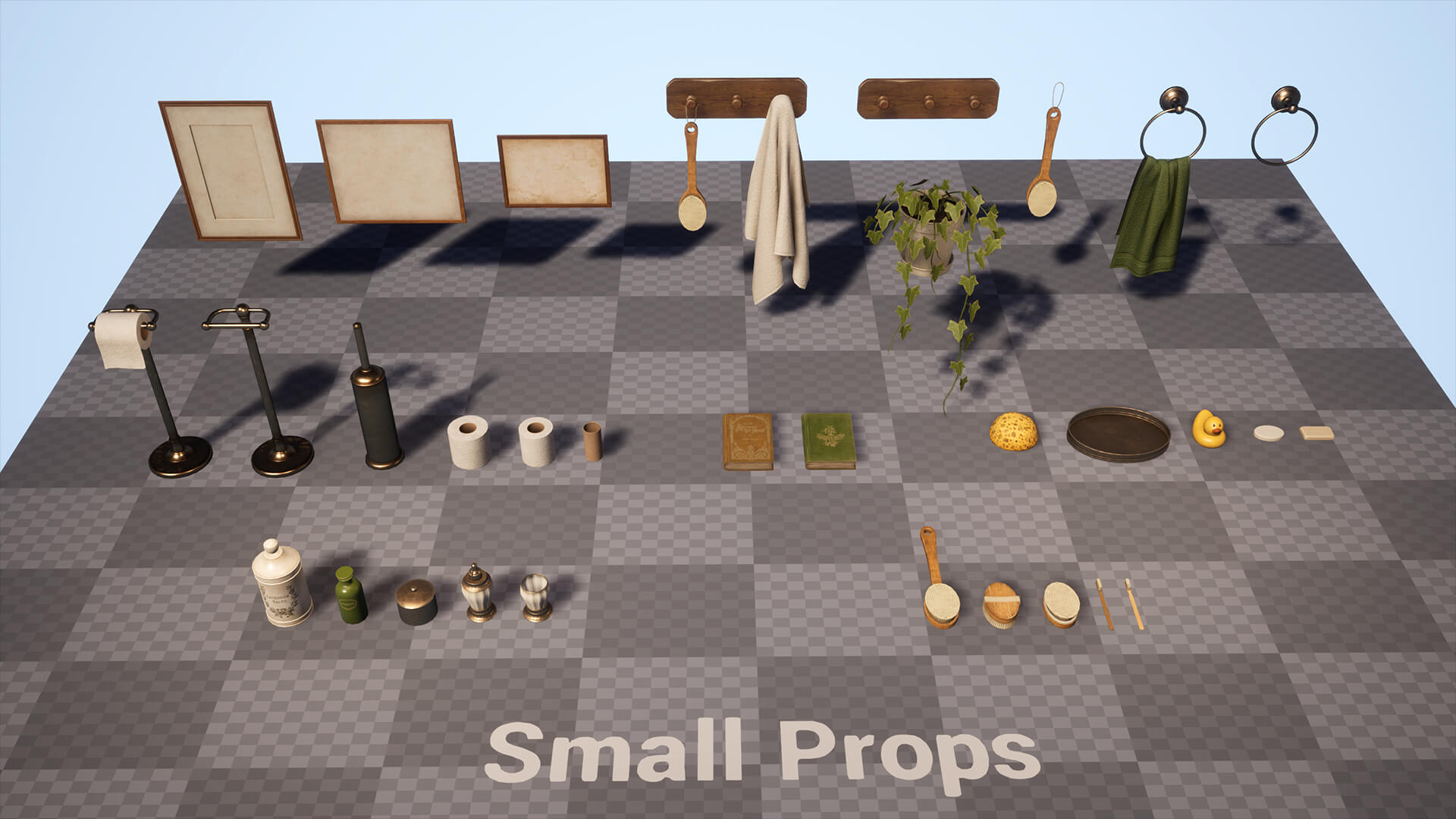 Victorian Bathroom Props Pack - 3D Model by Tatiana Gladkaya