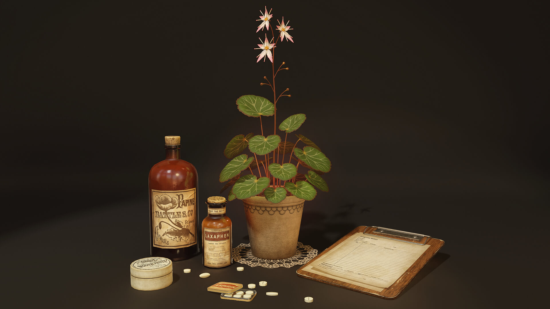 Victorian Hospital Props Pack - 3D Model by Tatiana Gladkaya